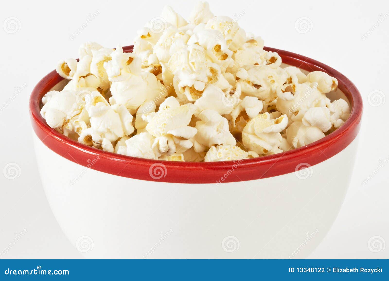 Bowl of popcorn stock photo. Image of view, health, healthful - 13348122