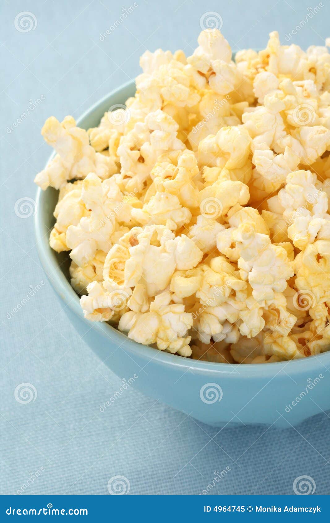 Bowl of popcorn stock image. Image of food, activity, leisure - 4964745