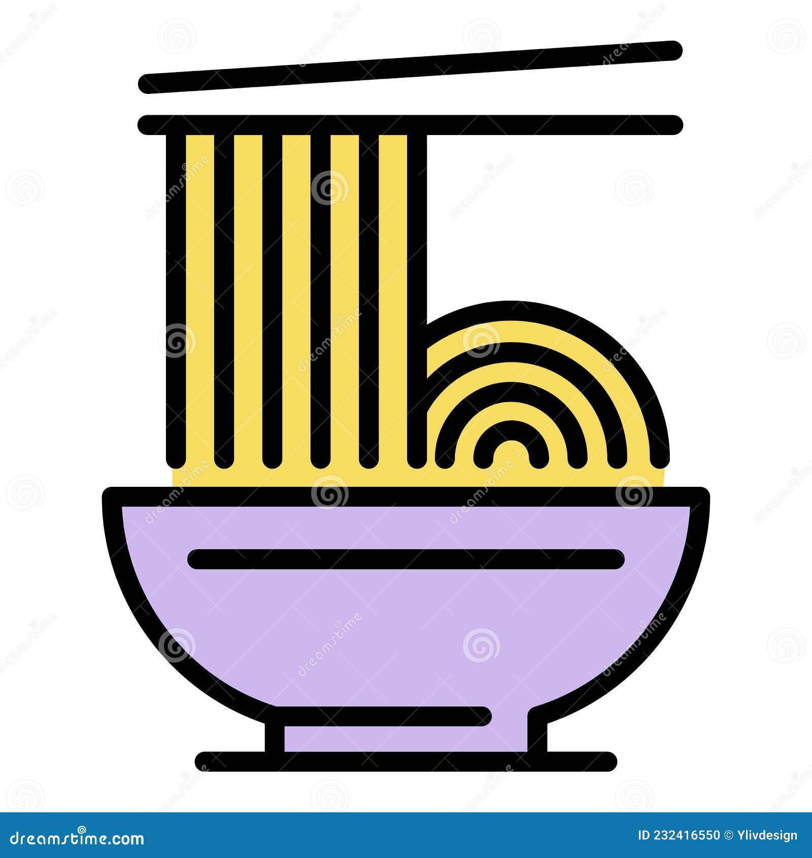 Ramen Icon Cartoon Vector | CartoonDealer.com #180105923
