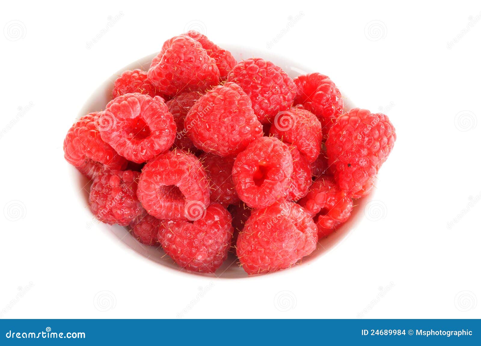 Bowl of Raspberries stock photo. Image of bowl, juicy - 24689984