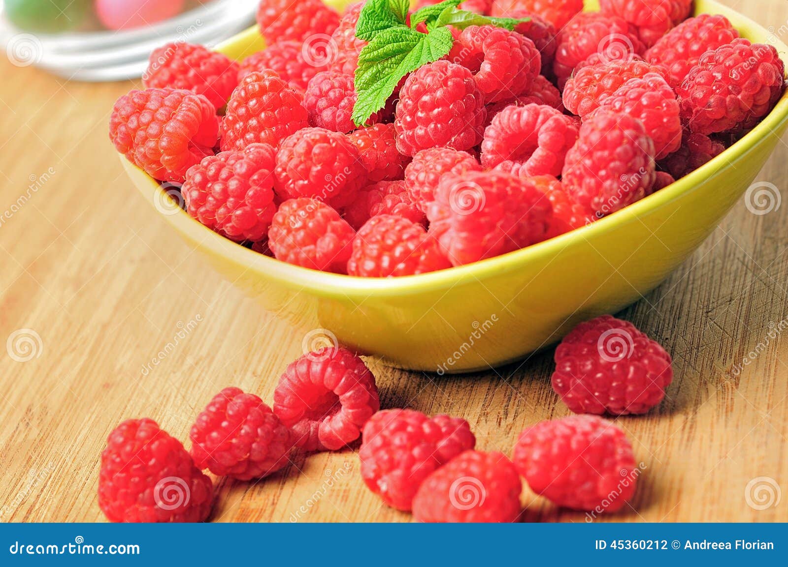 Bowl with raspberry stock photo. Image of gourmet, bowl - 45360212