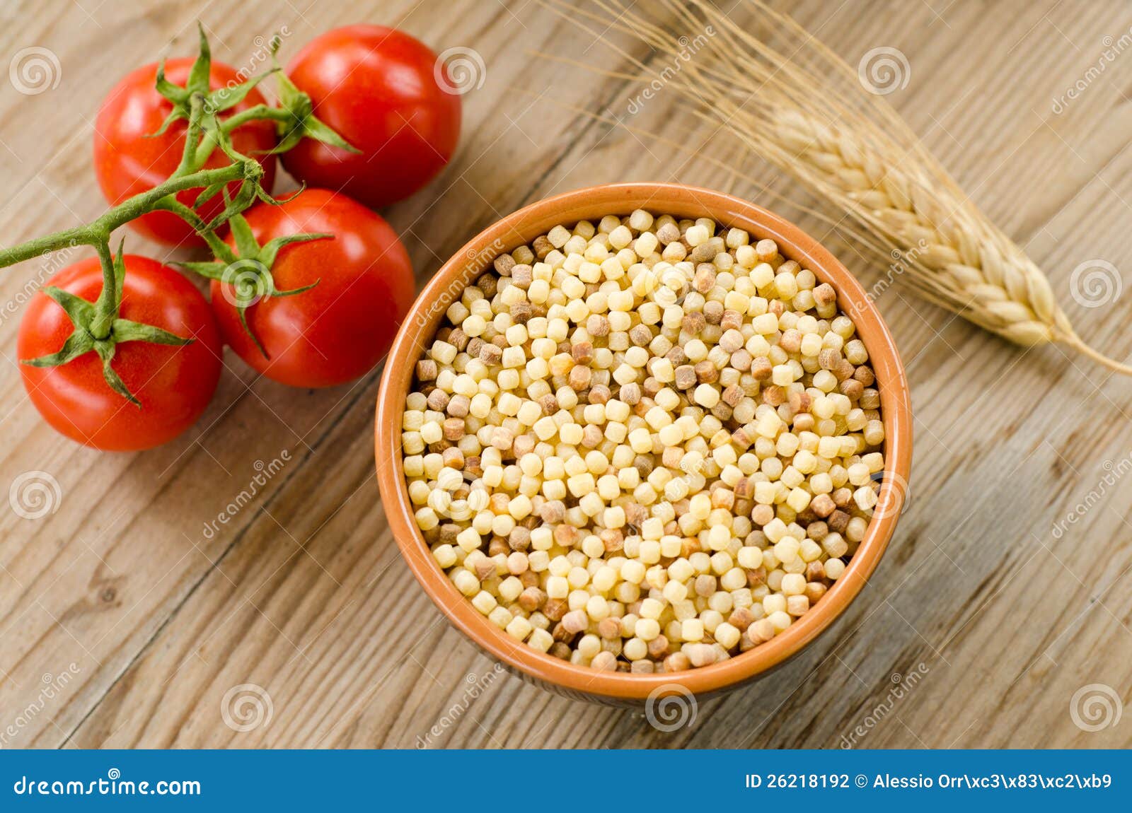 Bowl of raw fregola stock photo. Image of cuisine, pasta - 26218192