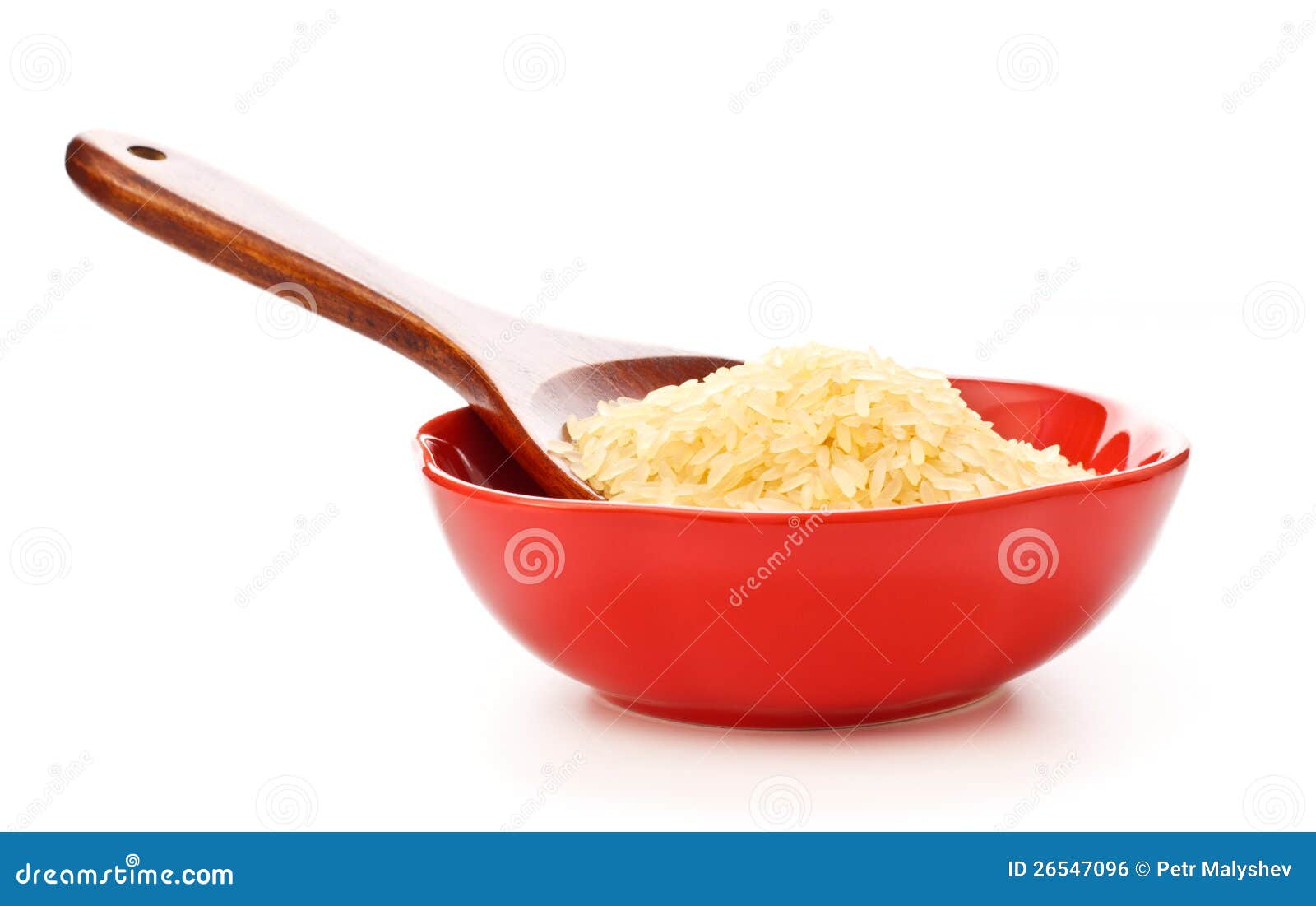 Bowl of Raw Rice stock photo. Image of brown, diet, bowl - 26547096