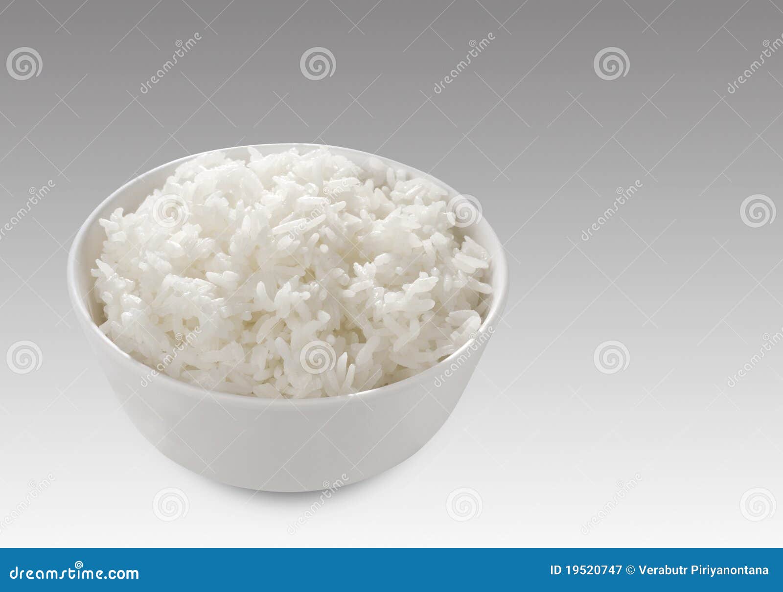 Bowl of rice stock image. Image of bowl, isolated, rice - 19520747