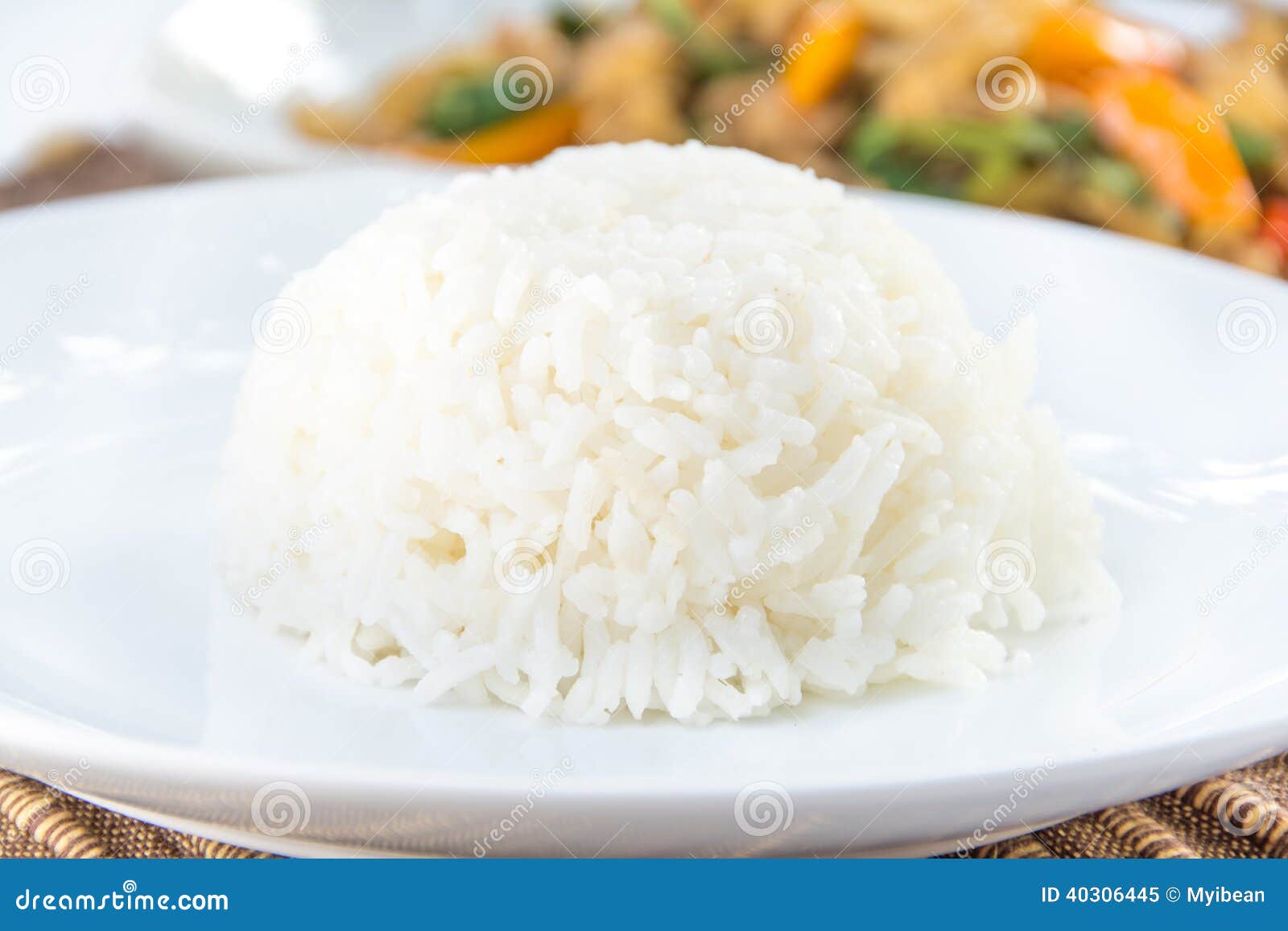 Bowl of Rice for eat stock image. Image of cereal, chinese - 40306445