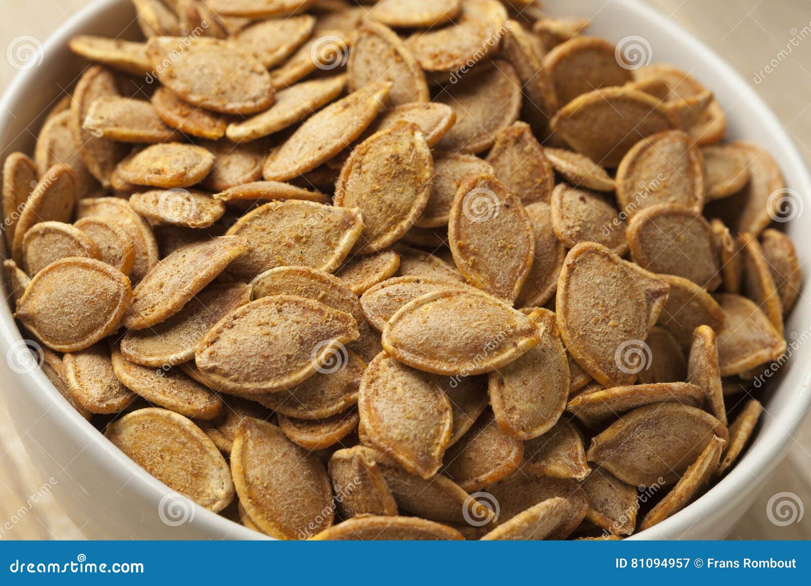 Bowl with Roasted Pumpkin Seeds Stock Image - Image of pumpkin, eating ...