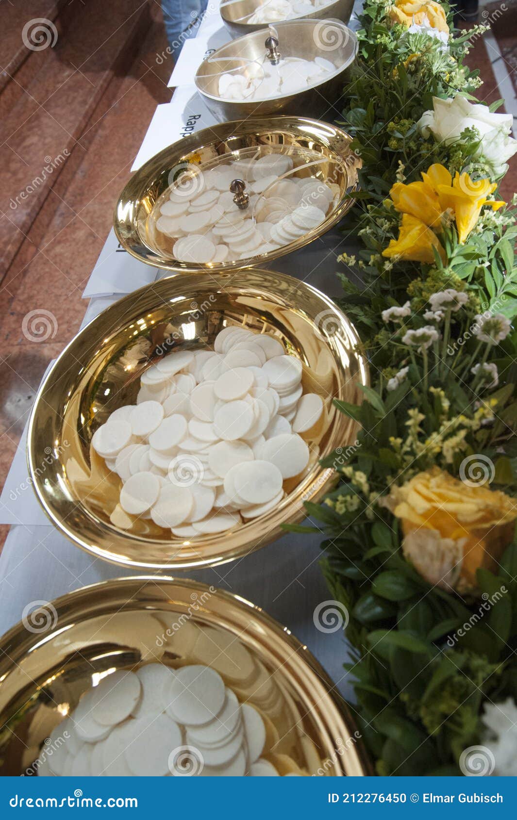 Bowl with Sacramental at Holy Communion Stock Photo - Image of city ...