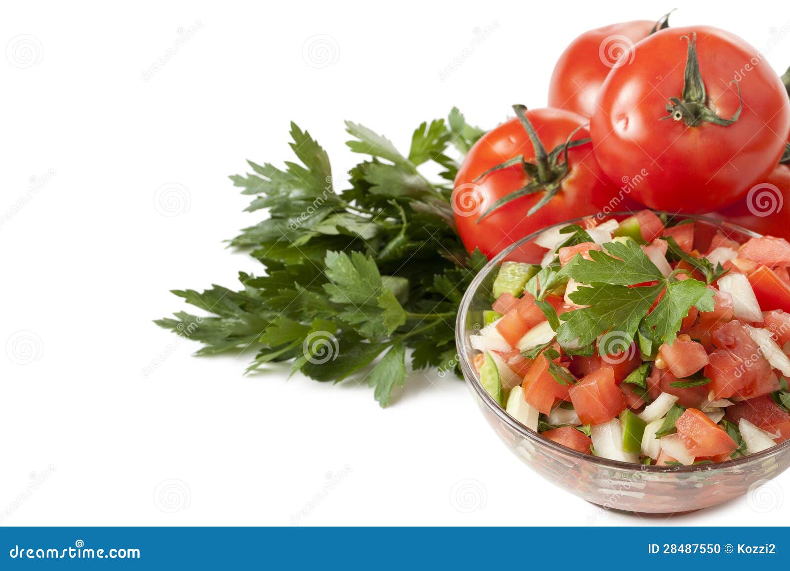 Bowl of Salsa with Tomatoes and Celery Stock Photo - Image of gallo ...