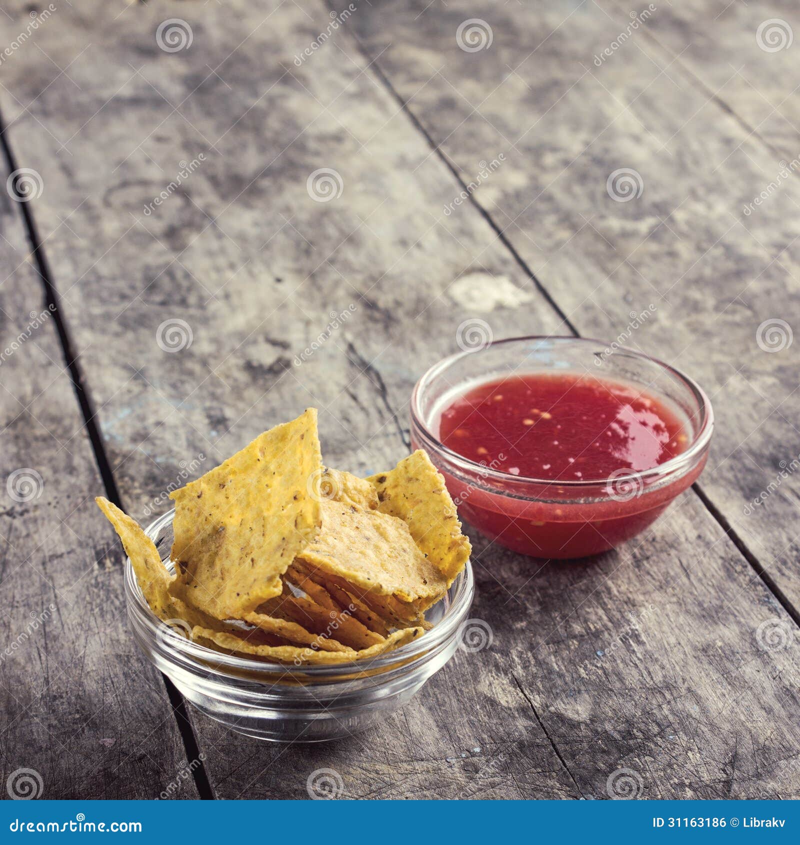 Bowl of Salsa and Tortilla Chips Stock Photo - Image of salsa, objects ...
