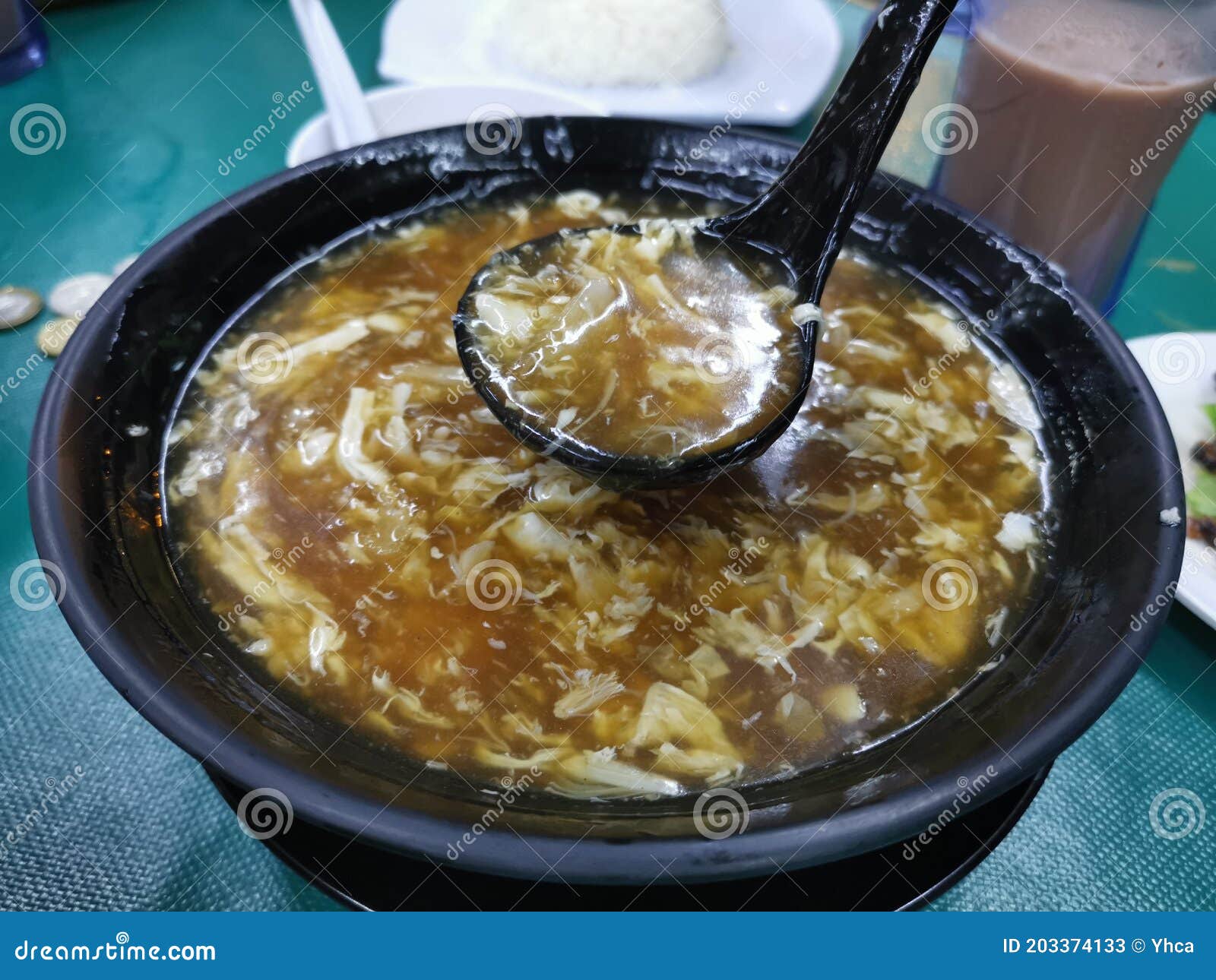 A Bowl of Shark& X27;s Fin Soup Stock Image - Image of bowl, fish ...