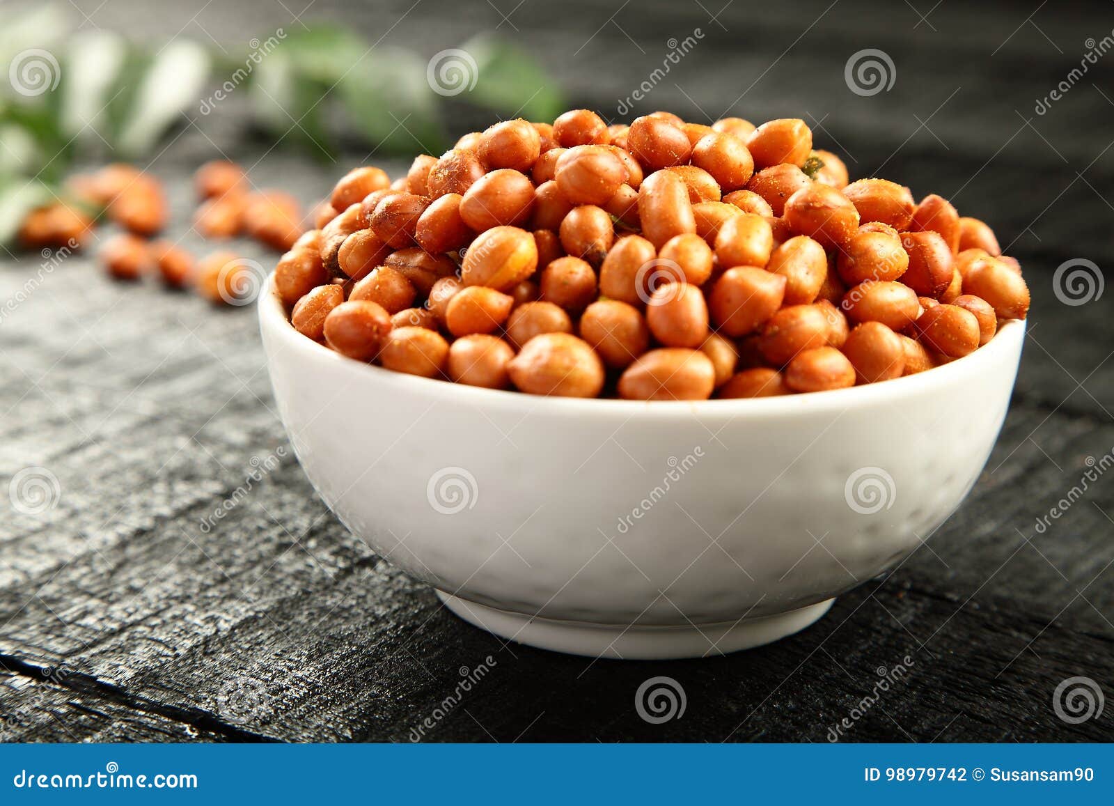 Appetizer Spicy Coated Peanuts. Stock Photo - Image of peanuts, buffet ...