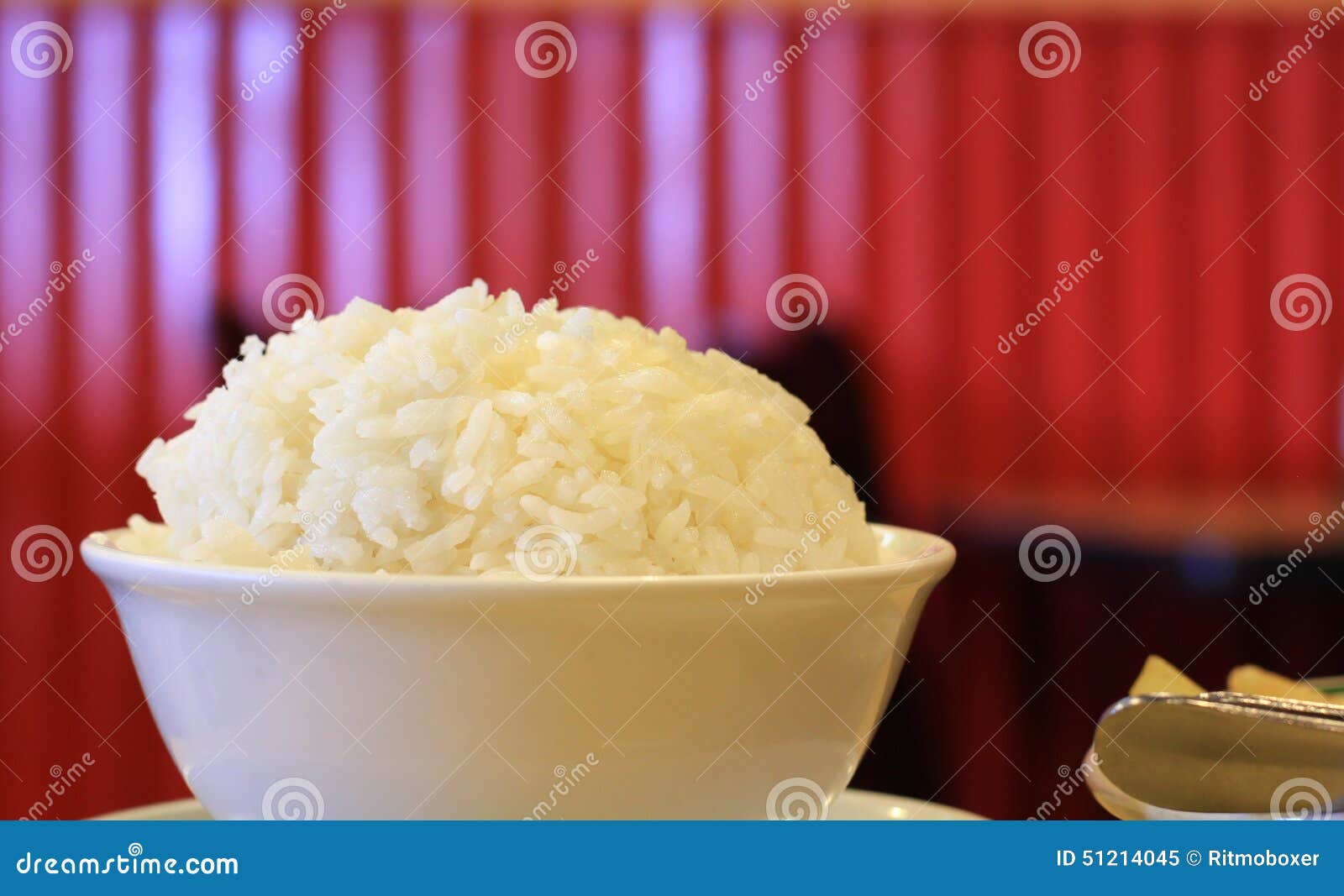 Bowl of steamed rice stock image. Image of sticky, japanese - 51214045