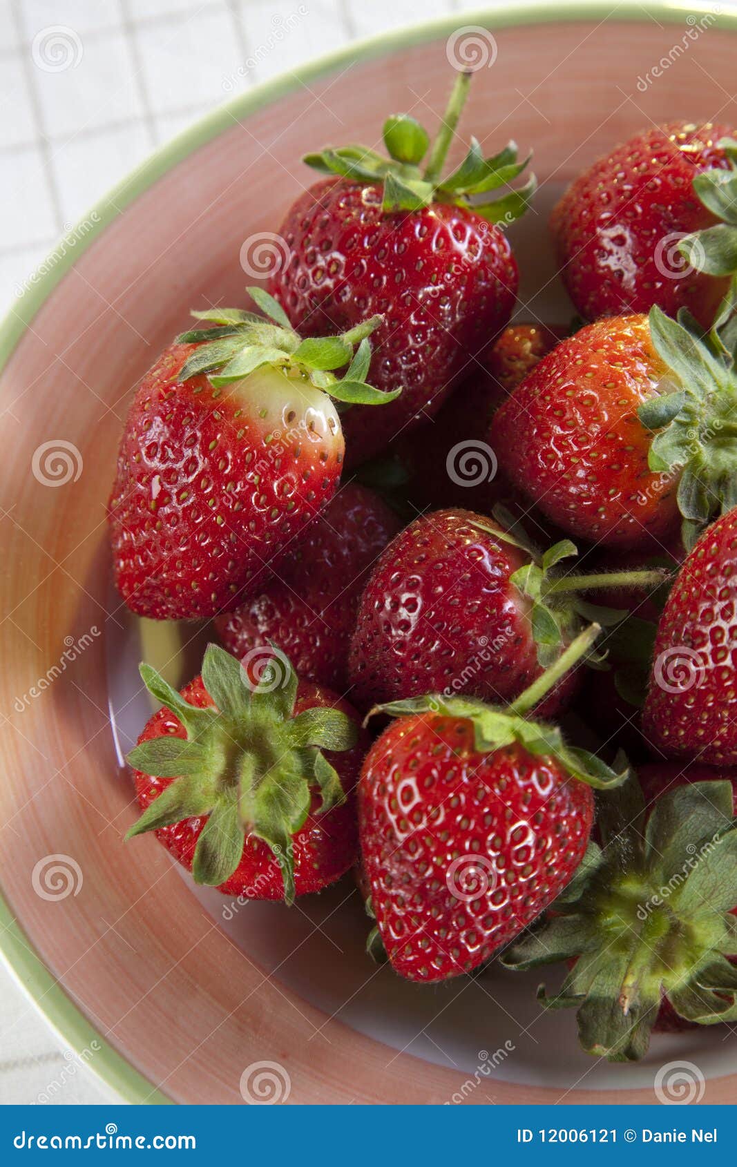 Bowl of strawberries stock image. Image of organic, strawberries - 12006121