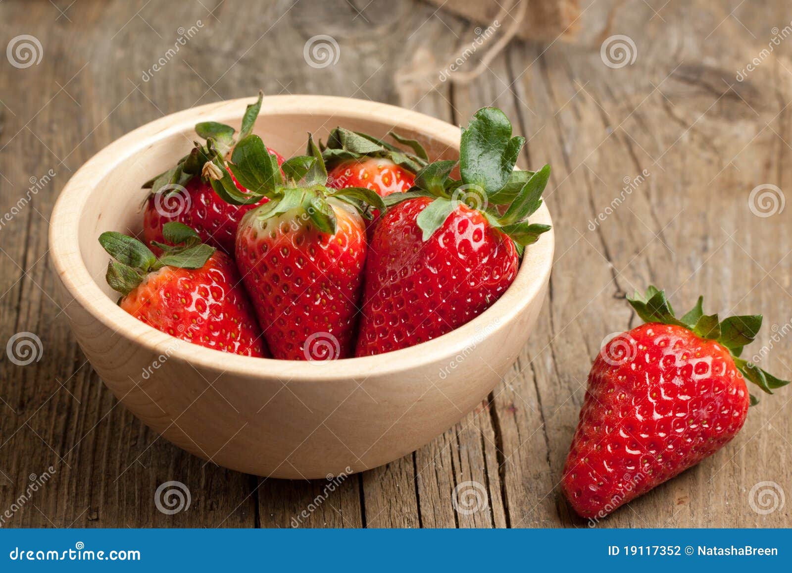 Bowl of strawberries stock photo. Image of fruit, fresh - 19117352