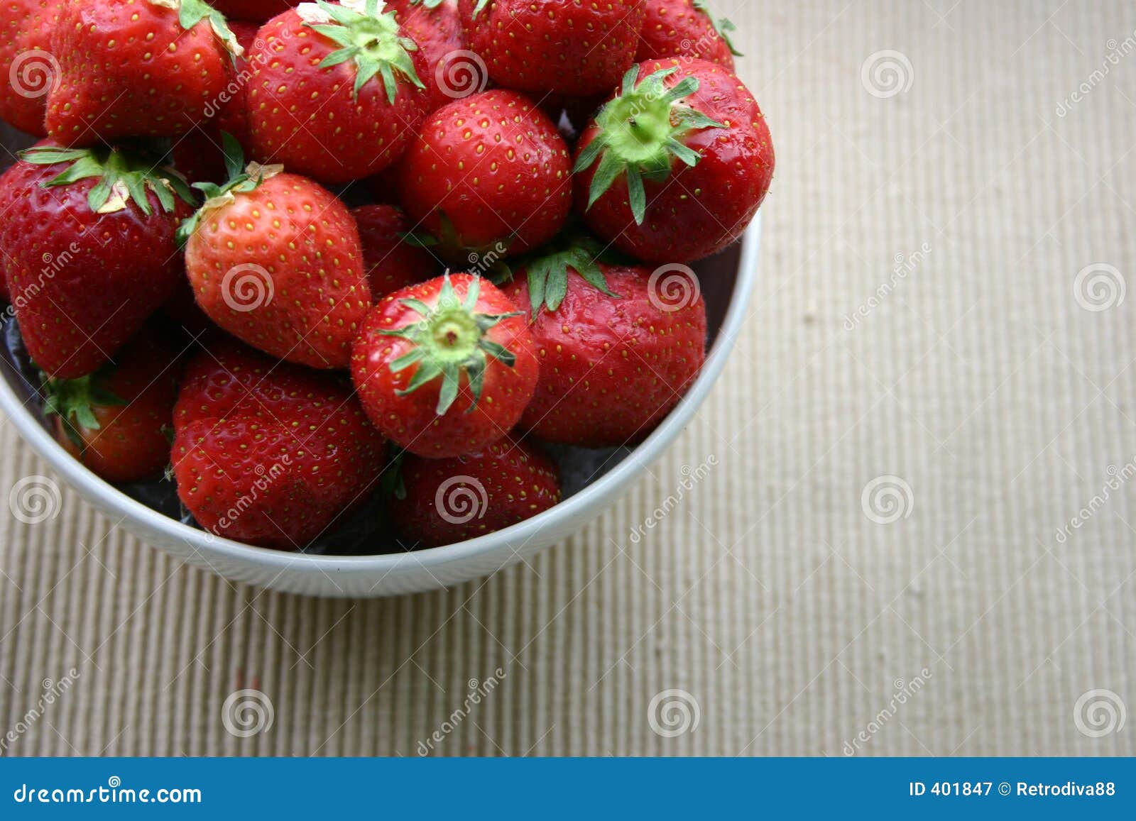 A Bowl of Strawberries stock image. Image of berries, strawberries - 401847