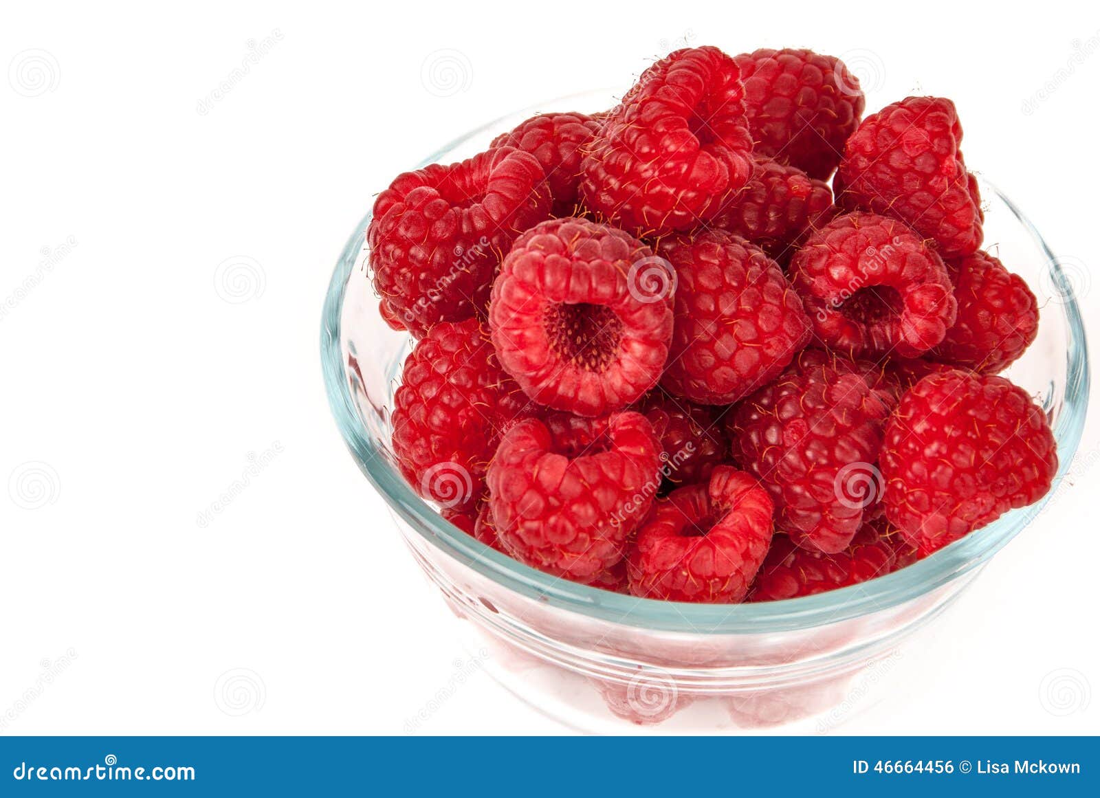 Bowl of Summer Raspberries stock photo. Image of nutritious - 46664456