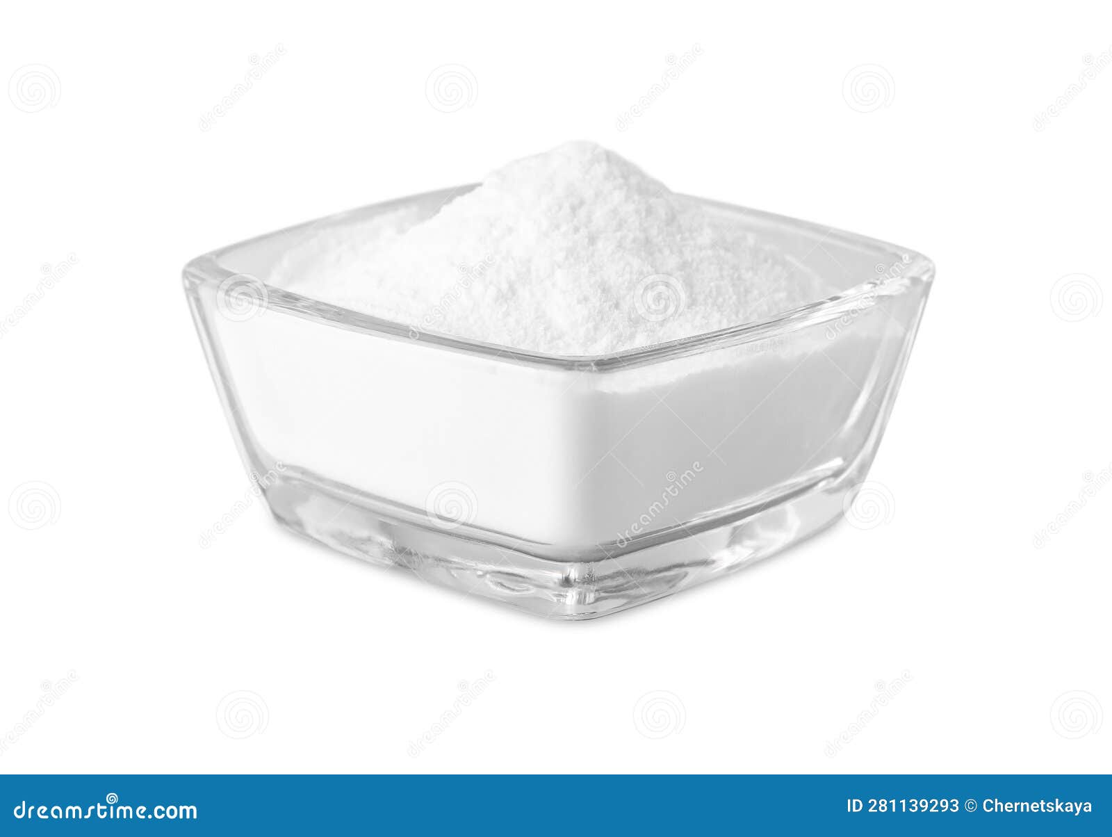 Bowl of Sweet Fructose Powder Isolated Stock Image - Image of ...
