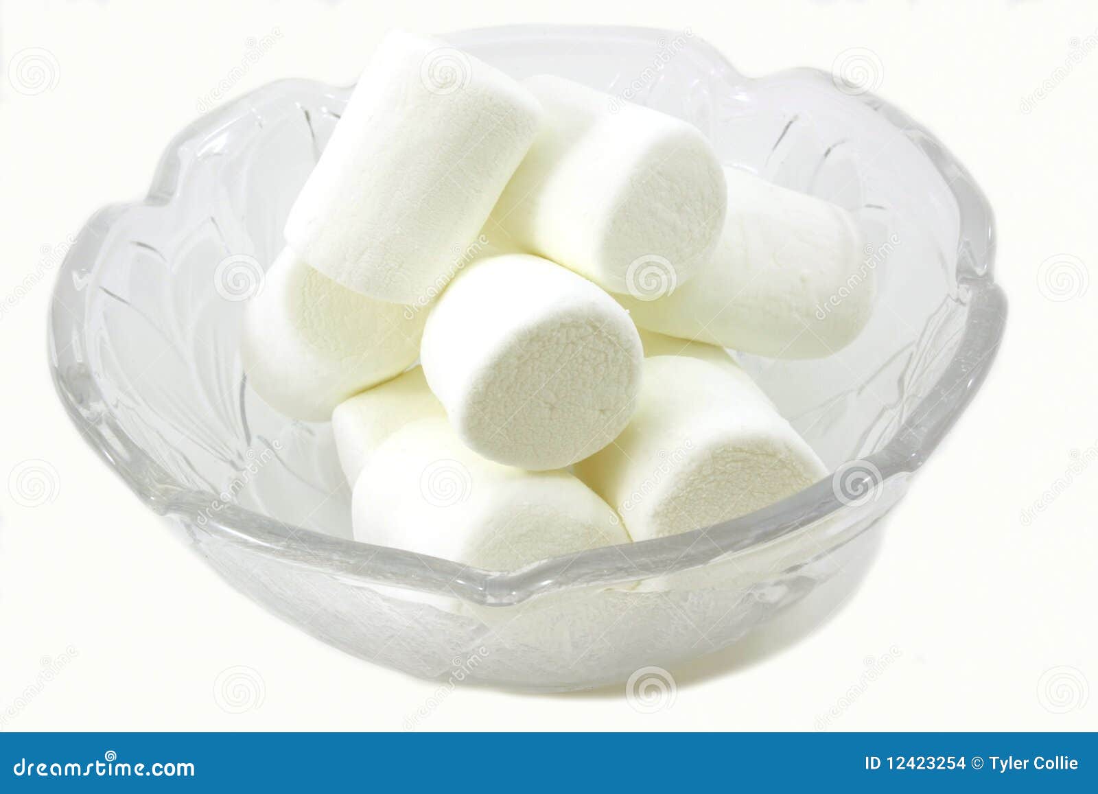 Bowl of Sweet Soft Marshmallows Stock Photo - Image of treat, foam ...
