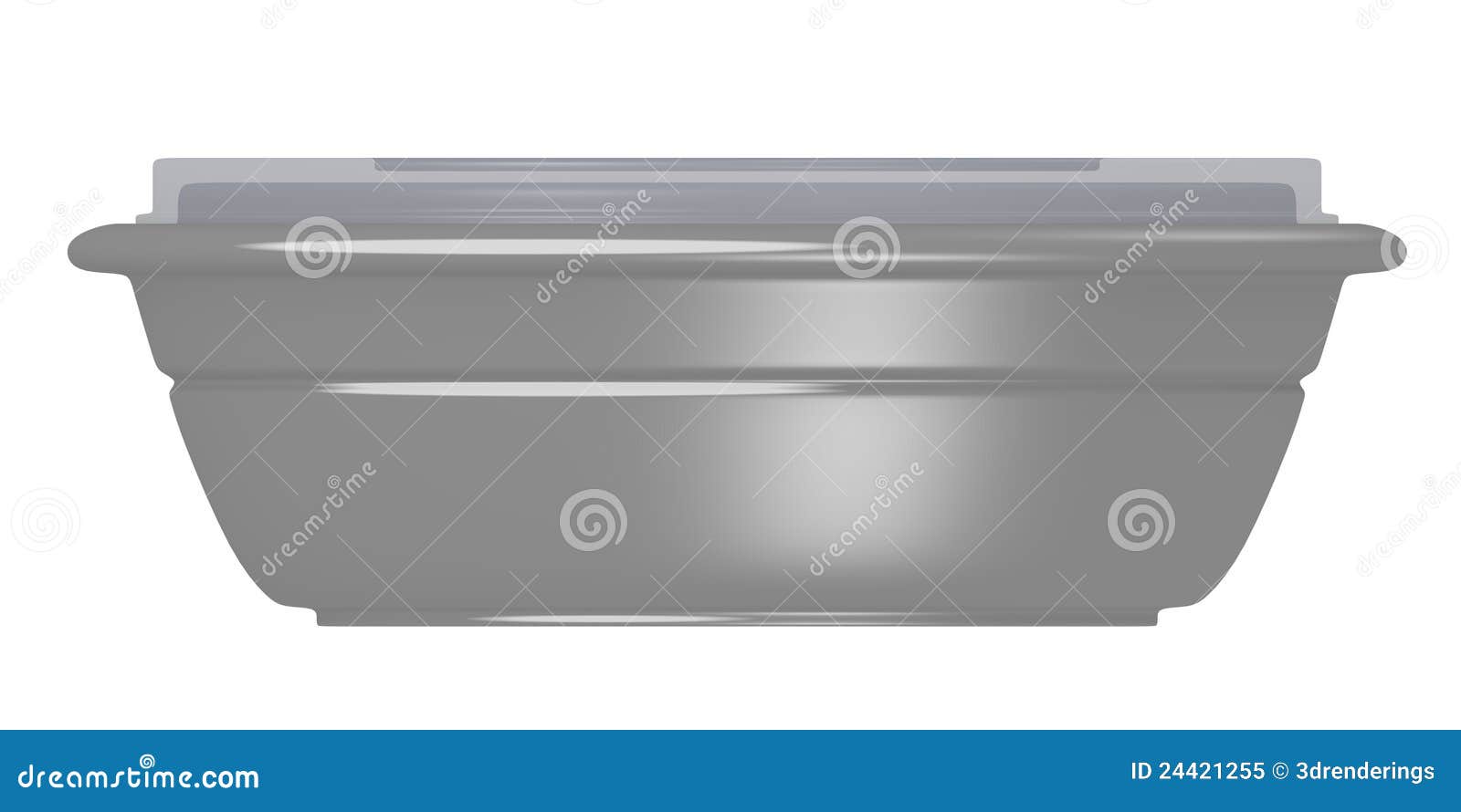 Bowl with Top from Side View Stock Illustration - Illustration of plate ...