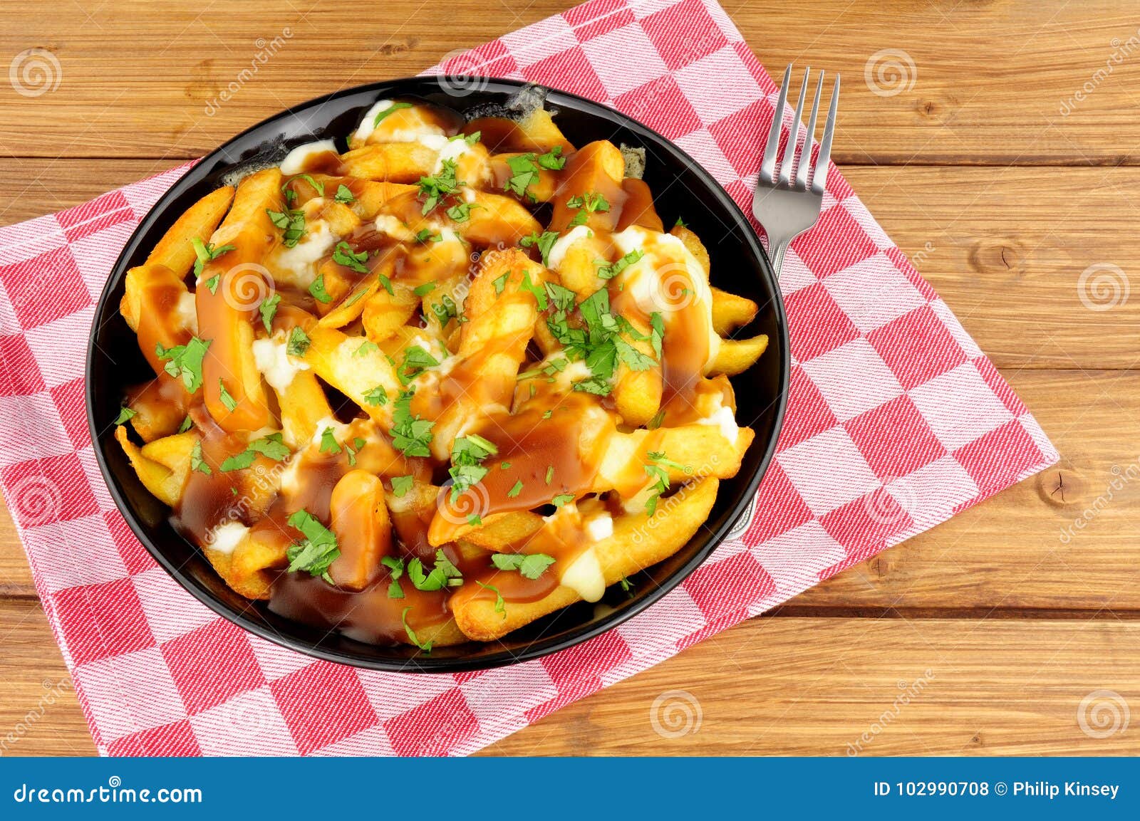 Traditional Canadian Poutine Meal Stock Photo - Image of portion ...