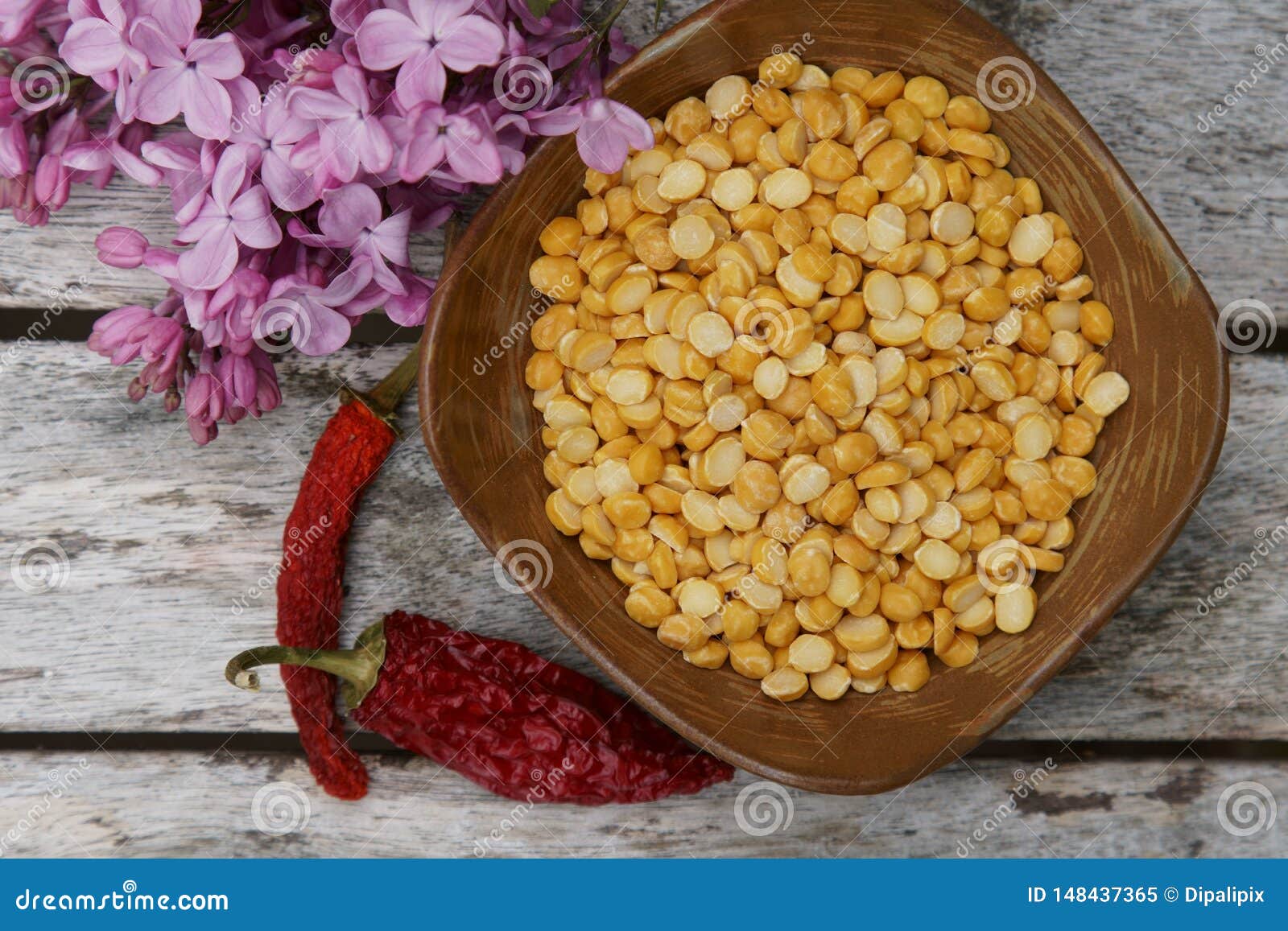 A Bowl of Uncooked Chana Daal Stock Image - Image of heap, organic ...