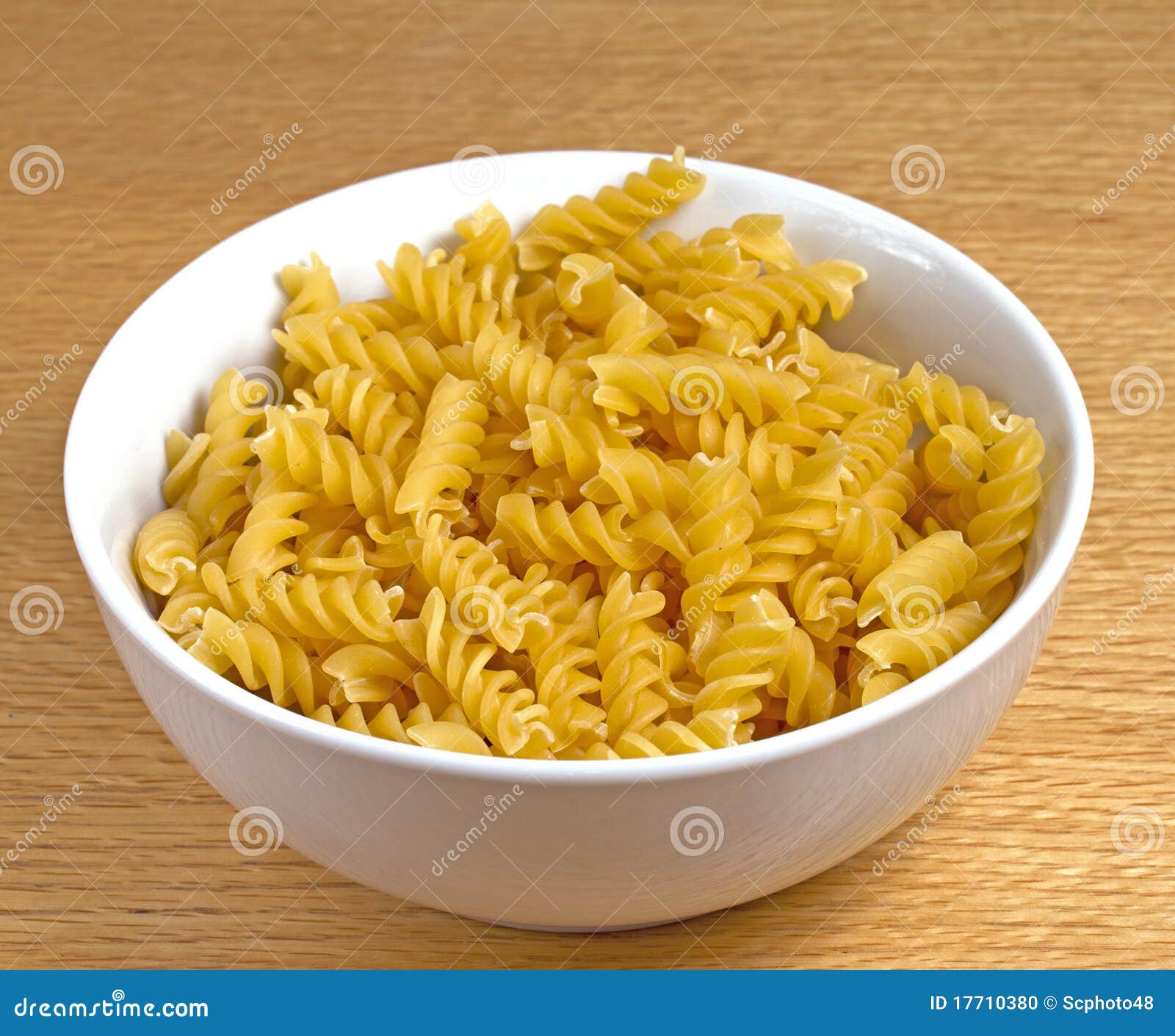 Bowl of uncooked pasta stock photo. Image of food, carbohydrate - 17710380