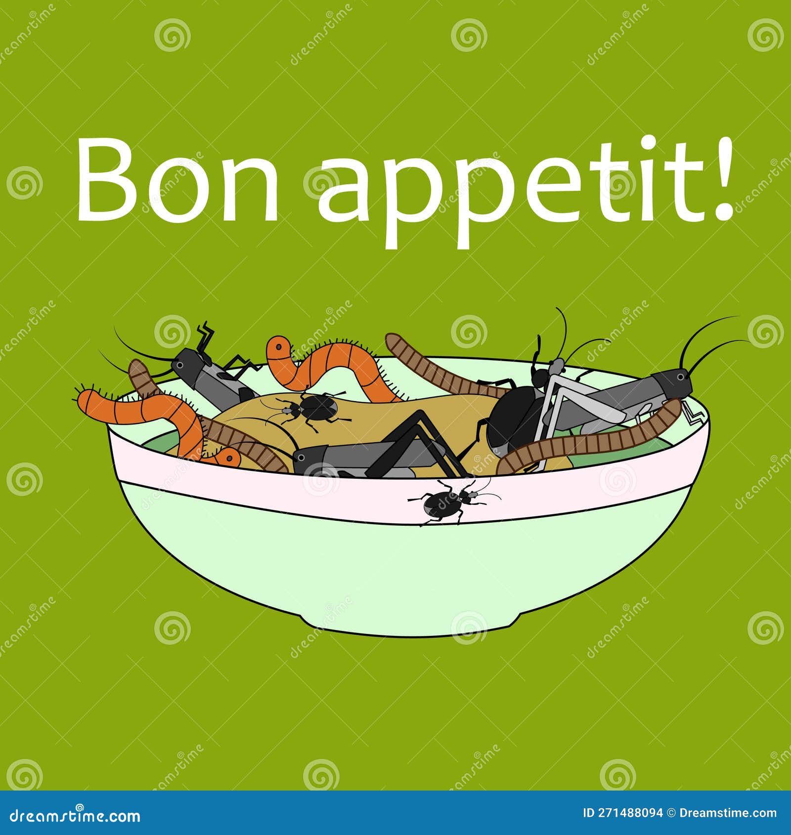 Set Of Various Insects Isolated On White Background Cartoon Vector ...