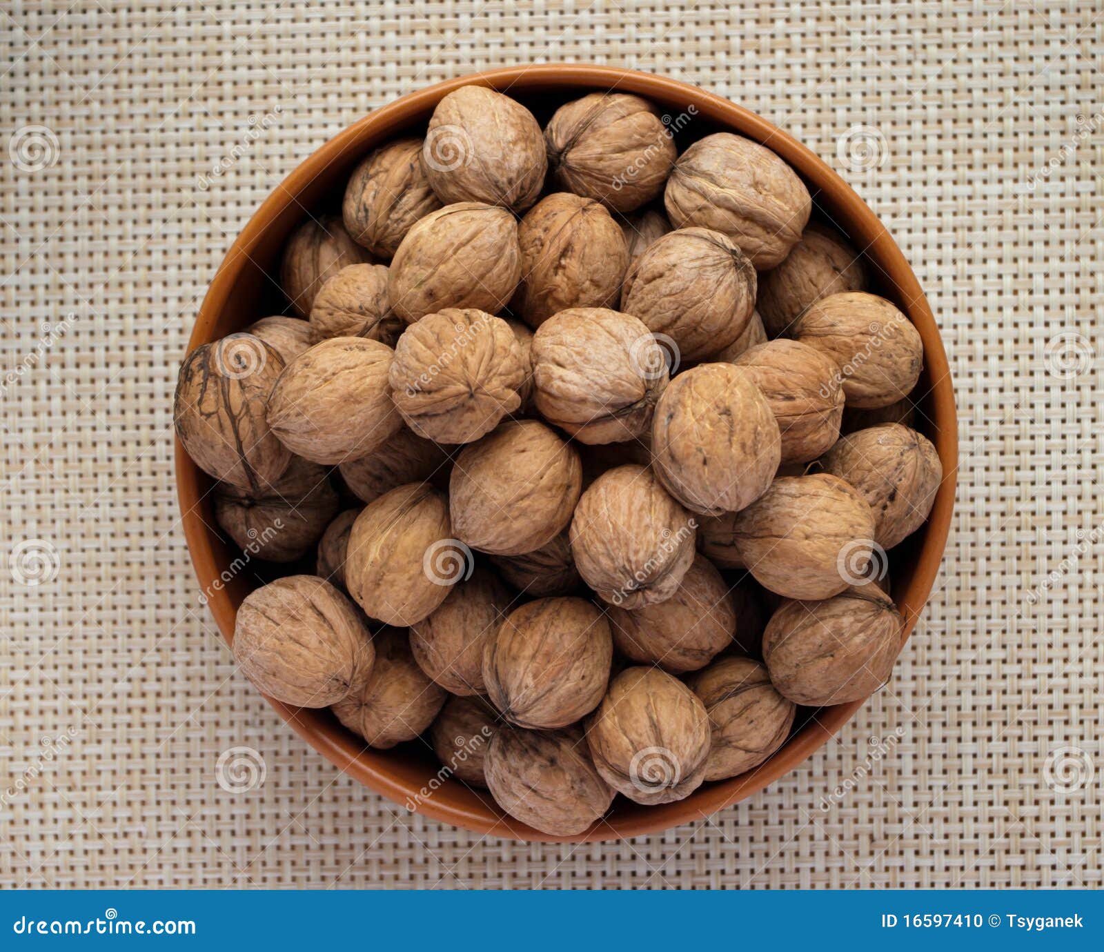 A bowl of walnuts stock photo. Image of protein, walnut - 16597410