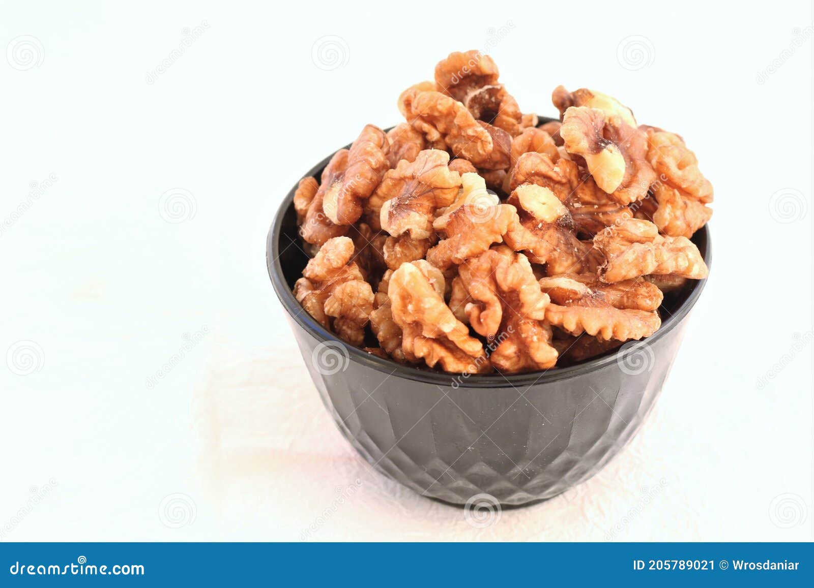 A bowl of walnuts stock image. Image of consumed, edible - 205789021