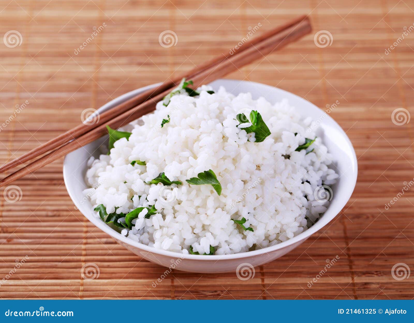 Bowl of white rice stock image. Image of bowl, side, cooked - 21461325