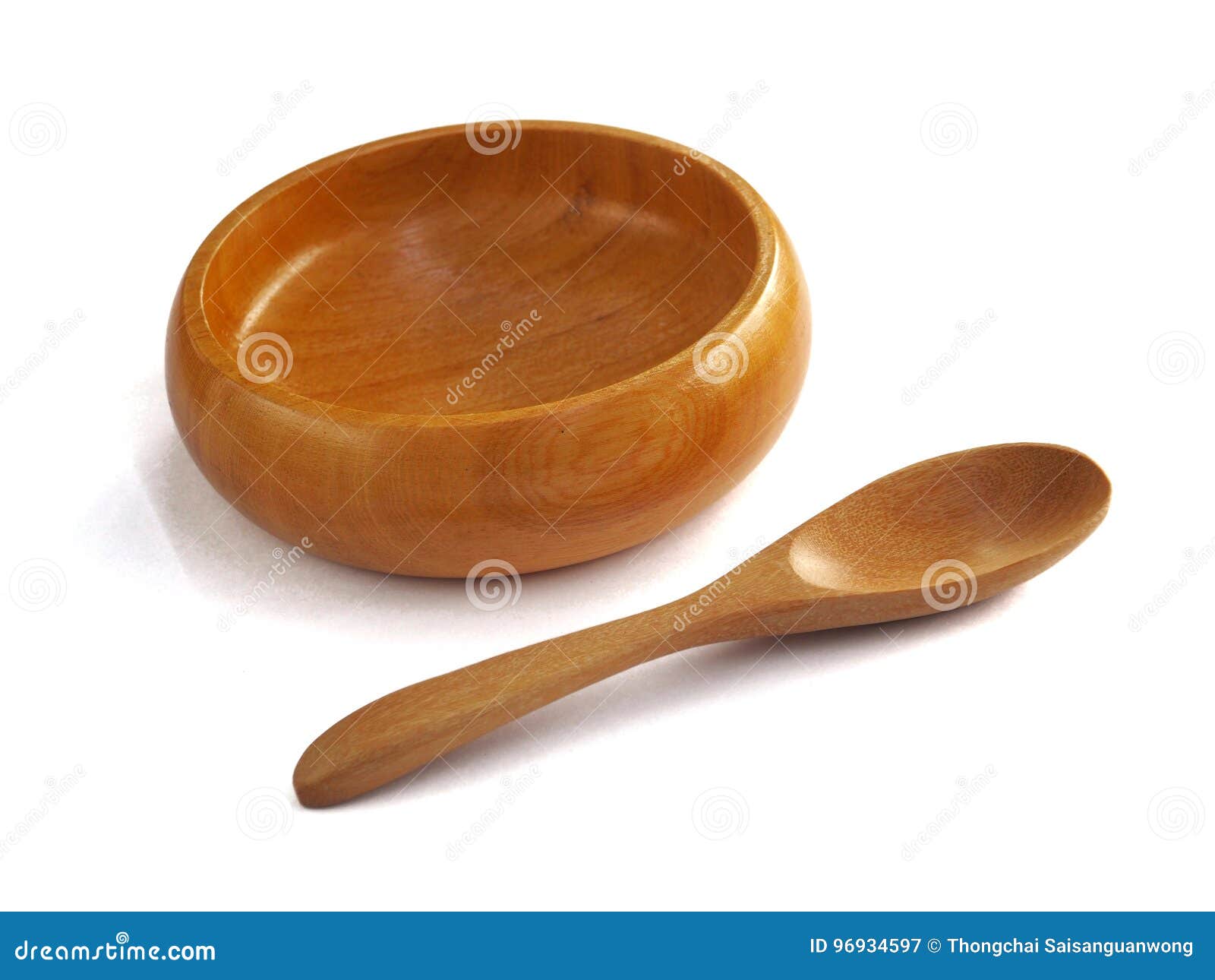 Bowl and wooden spoon stock image. Image of circle, cooking - 96934597