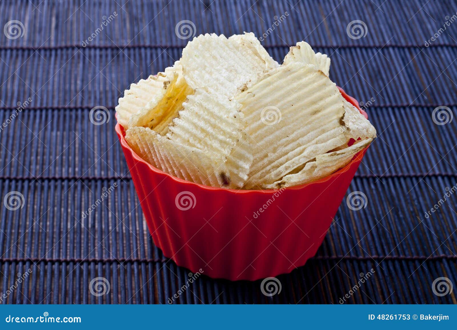 Bowl of yummy chips stock image. Image of crispy, prepared - 48261753