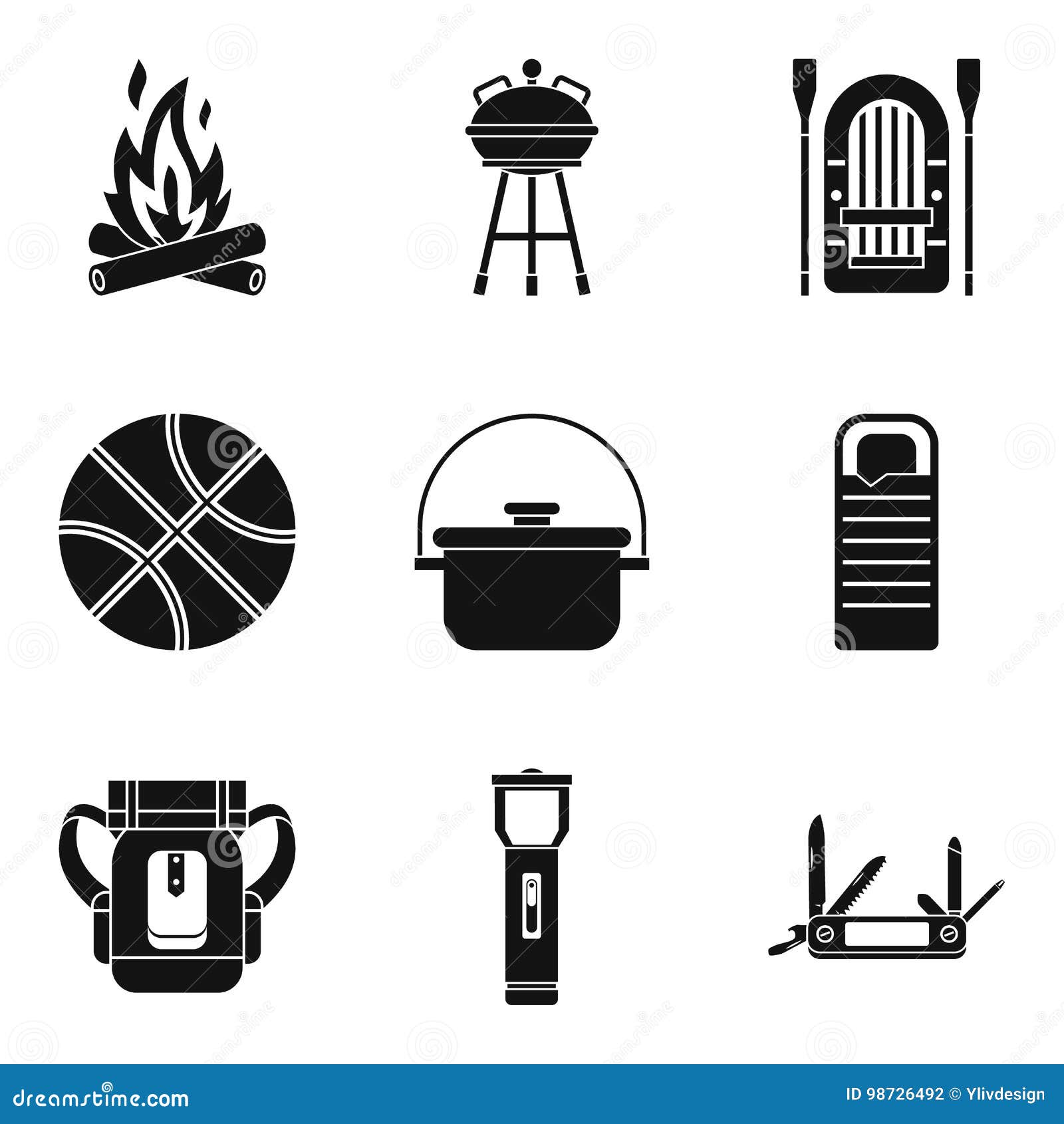 Bowler Icons Set, Simple Style Stock Vector - Illustration of business ...