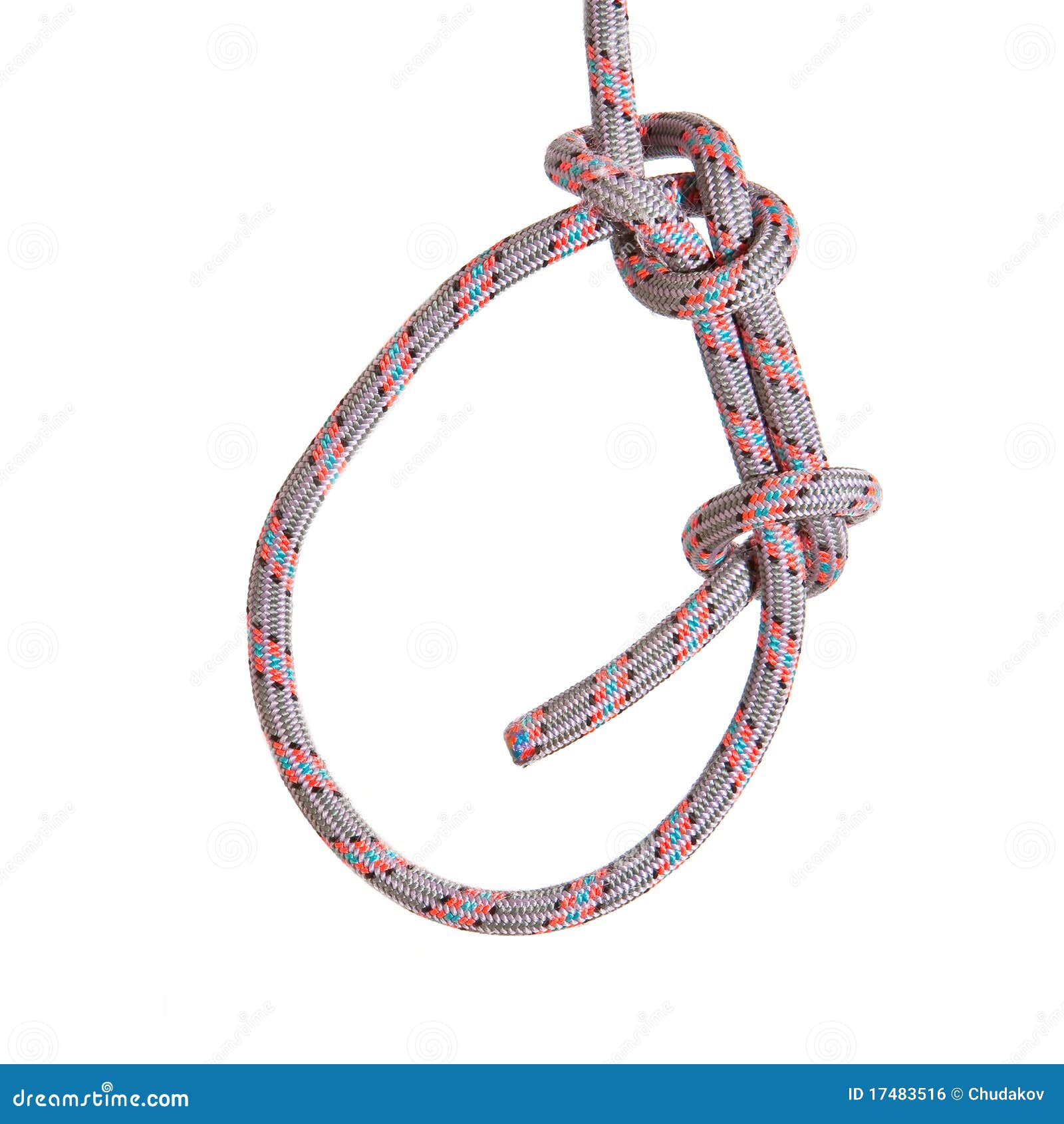 Bowline knot stock photo. Image of string, cord, basic - 17483516