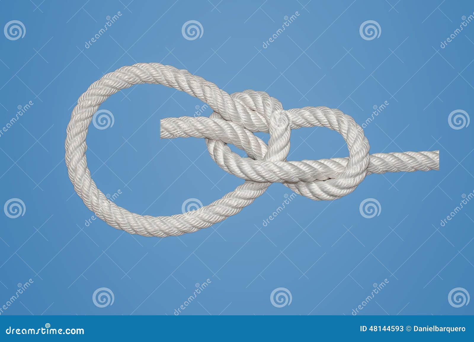 Bowline Knot stock image. Image of stopper, port, loop - 48144593