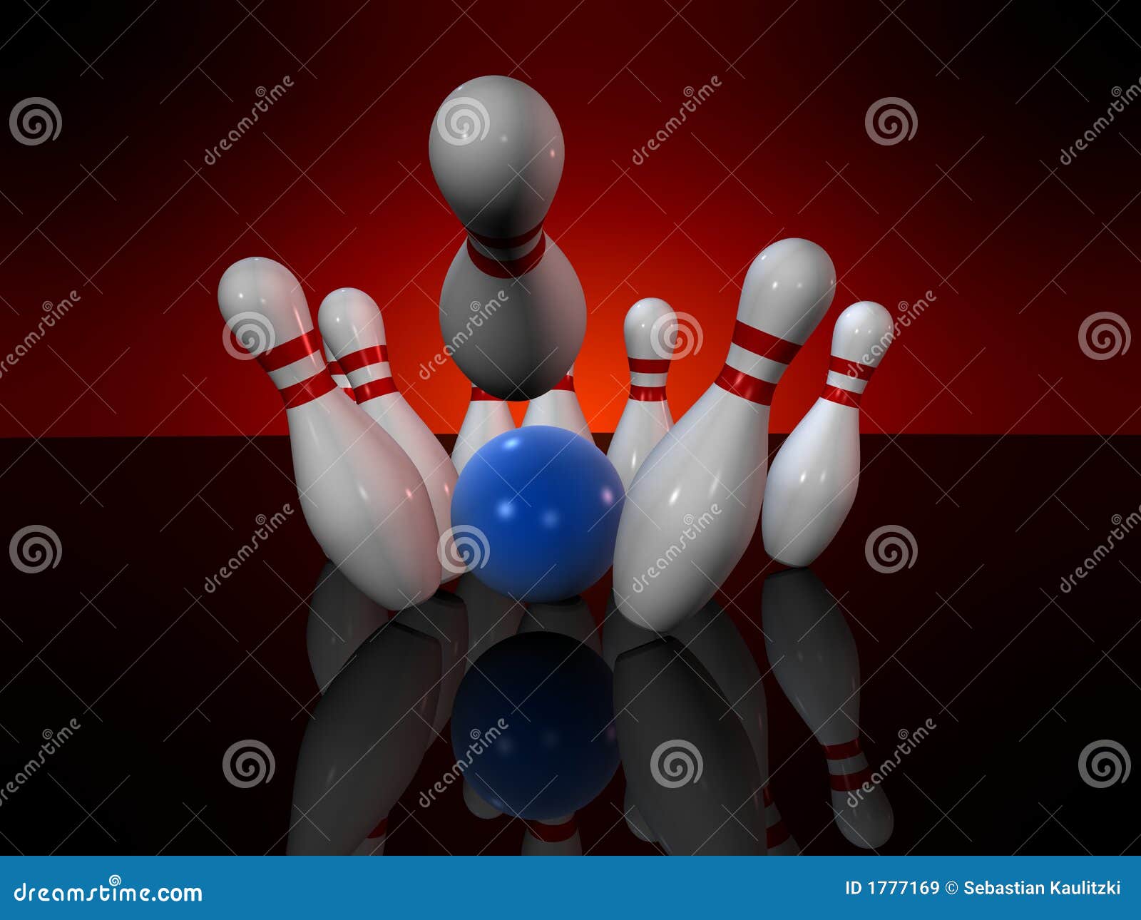 Bowling stock illustration. Illustration of accuracy, game - 1777169