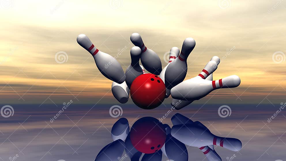 Bowling stock illustration. Illustration of competition - 20491486