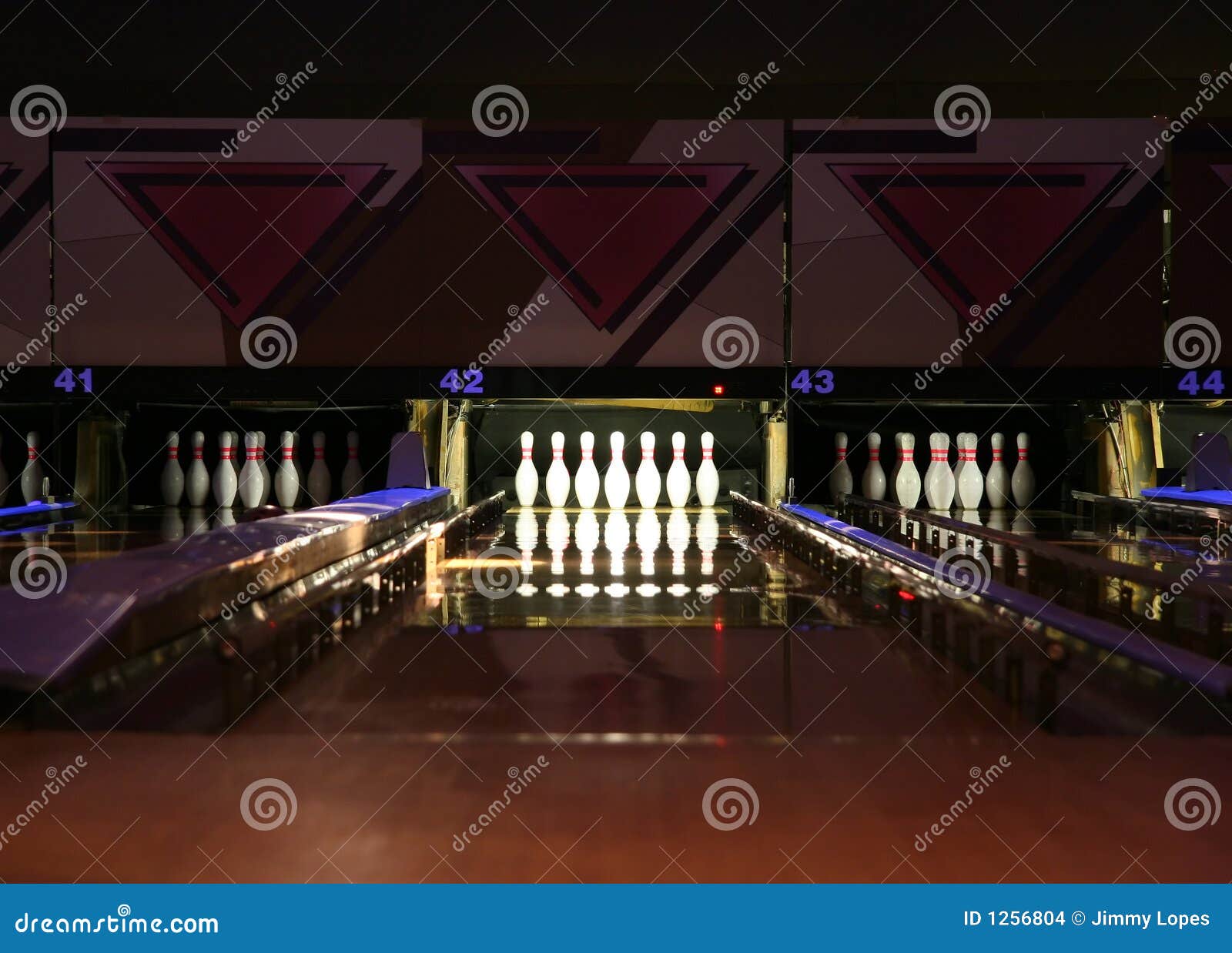 Bowling Alley stock photo. Image of alley, knock, friends - 1256804