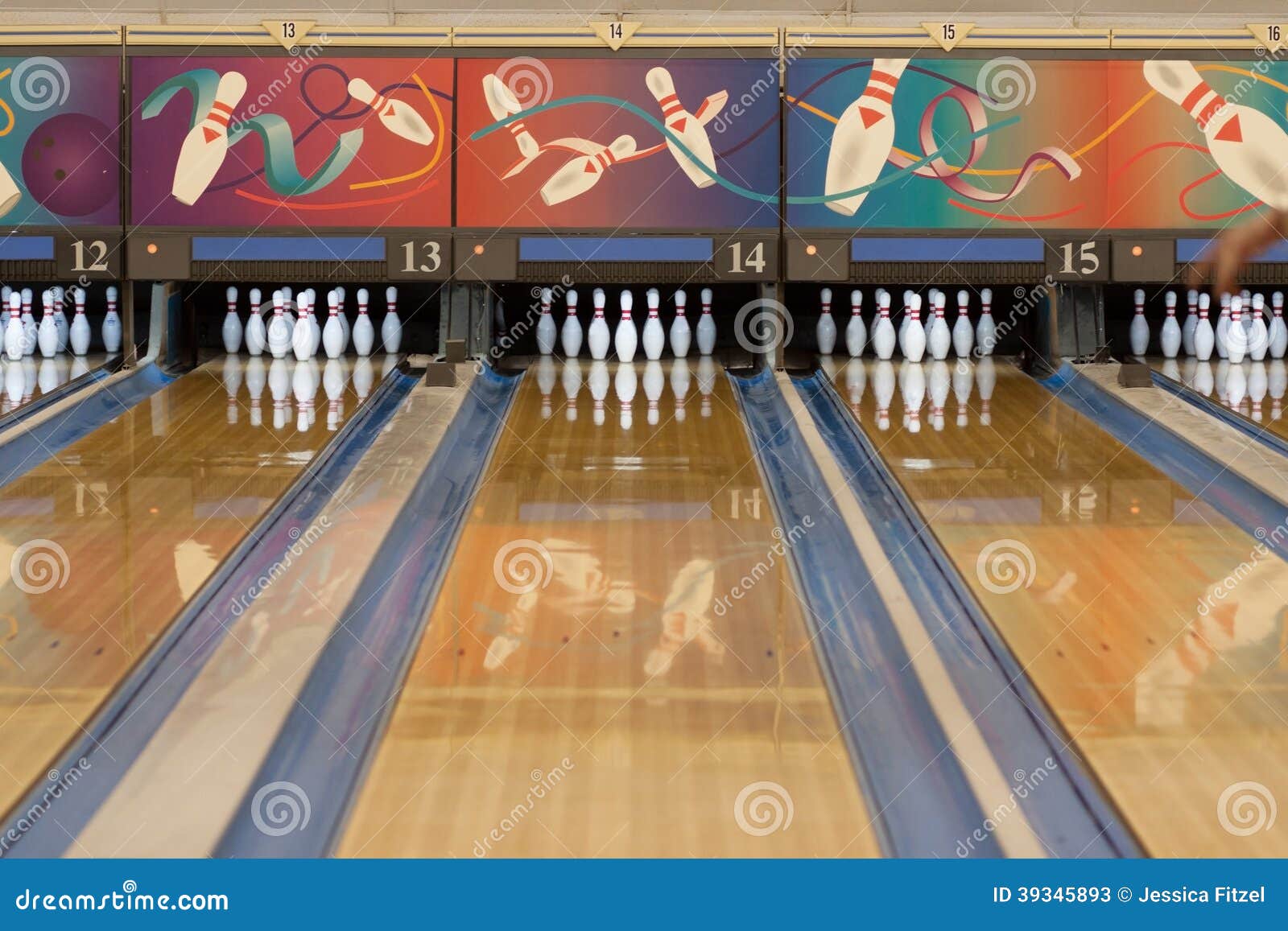 Bowling alley stock image. Image of white, sporting, bowling - 39345893