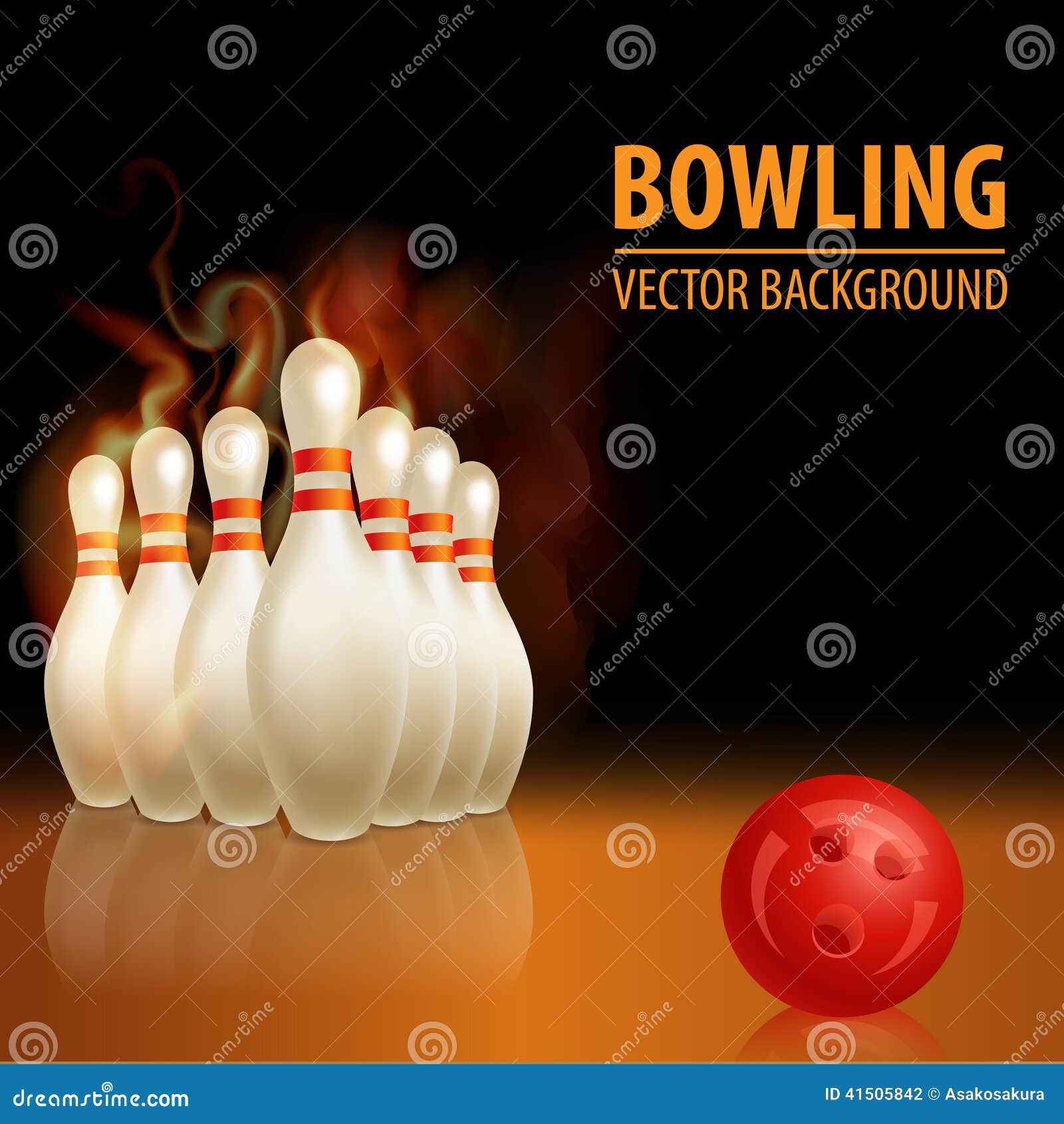 Bowling Background Royalty-Free Stock Photography | CartoonDealer.com ...