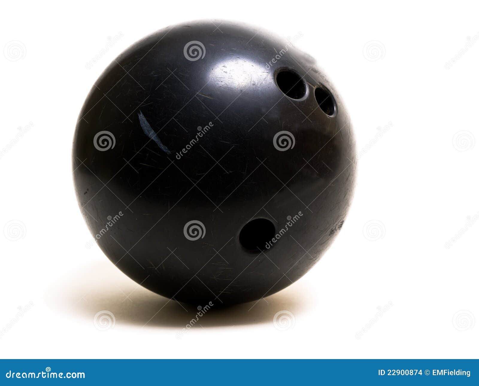 Bowling Ball Black stock photo. Image of round, equipment - 22900874