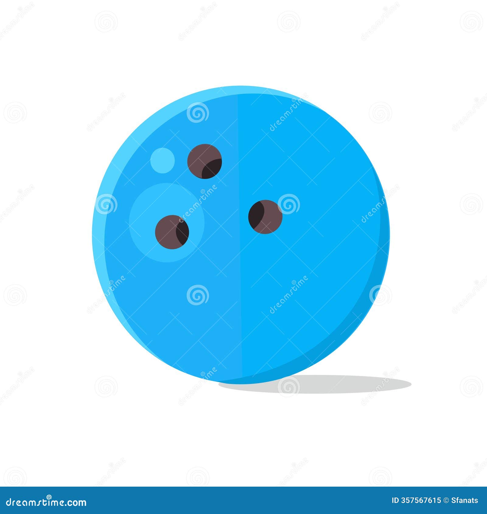 Bowling Ball Icon Clipart Avatar Isolated Vector Illustration Stock ...