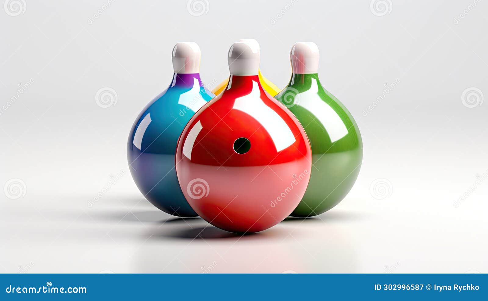 Bowling Ball on Light Blue Pink Background Stock Illustration ...