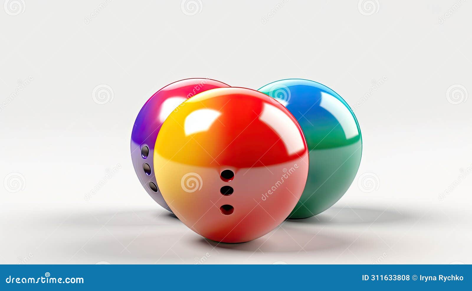 Bowling Ball on Light Blue Pink Background Stock Illustration ...