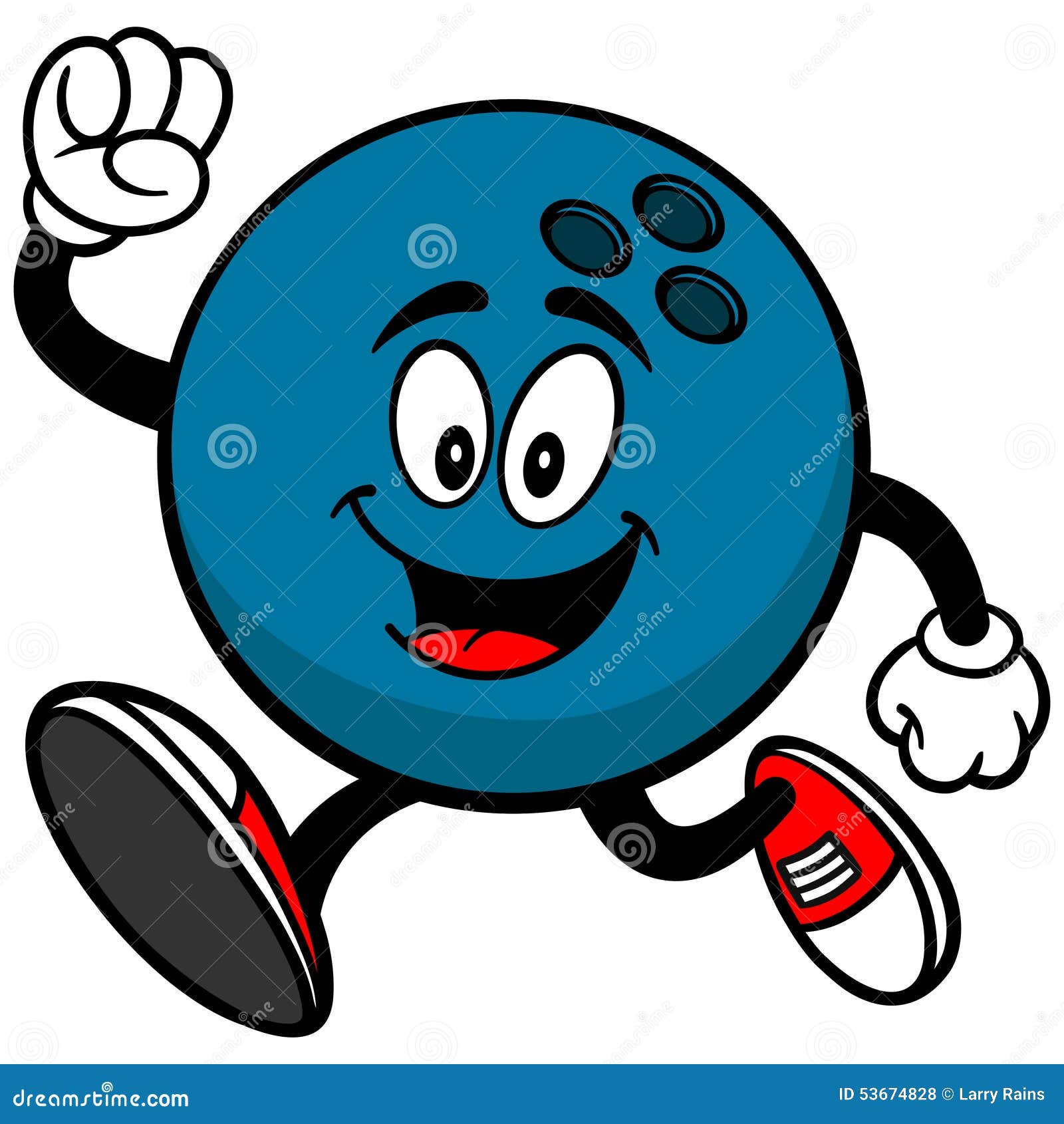 Bowling Ball Running stock vector. Illustration of victory - 53674828