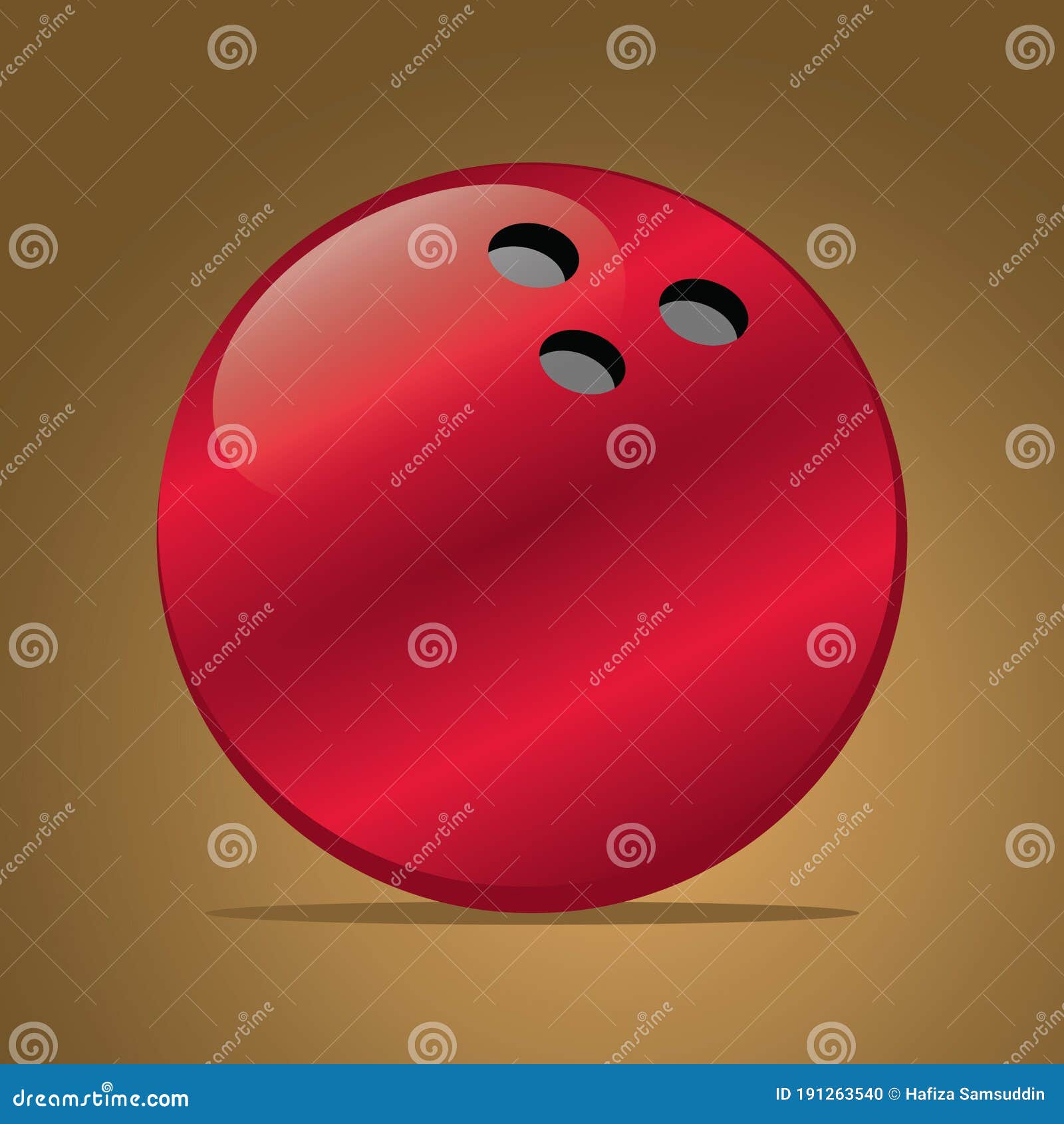 Bowling Ball. Vector Illustration Decorative Design Stock Vector ...
