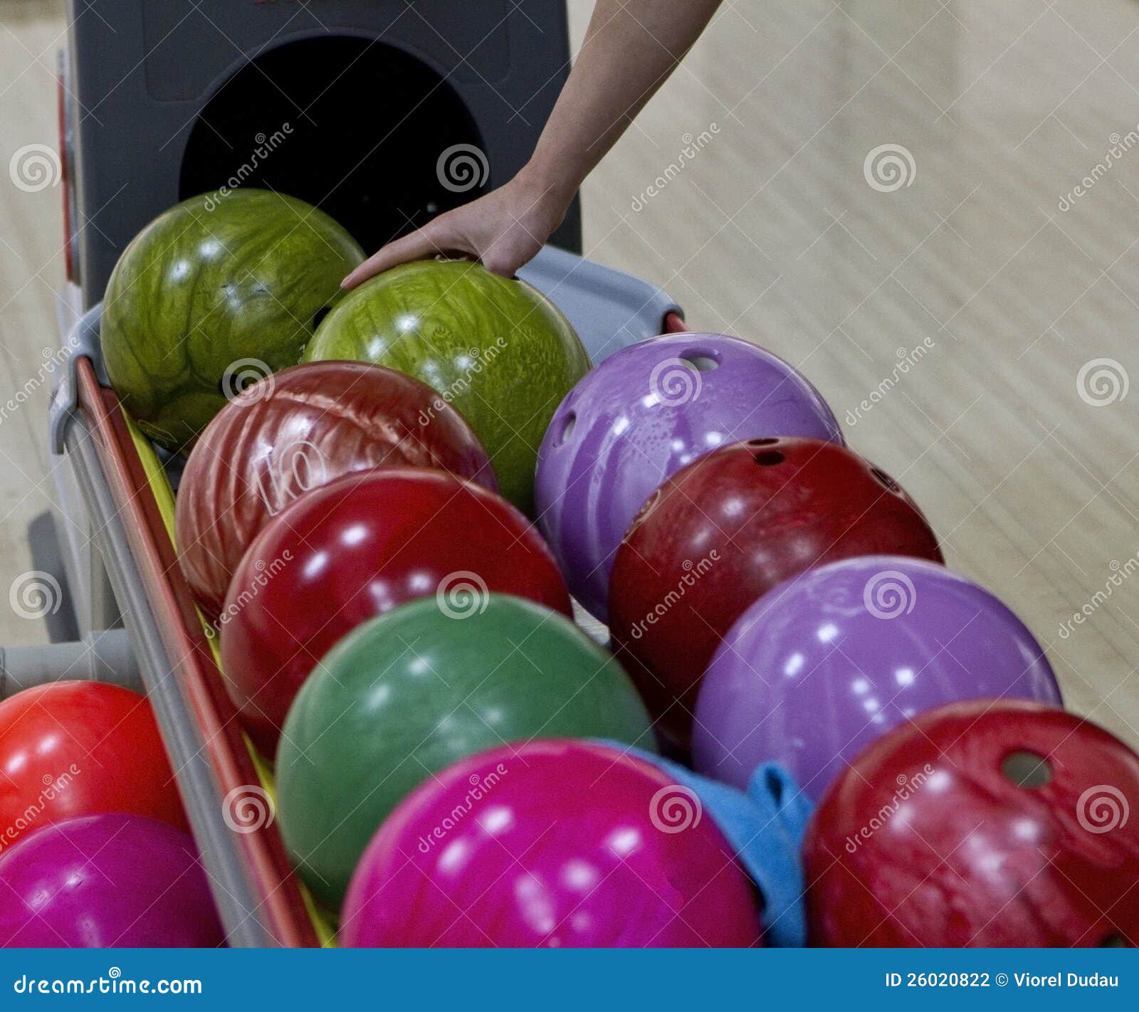 Bowling balls stock photo. Image of colorful, playing - 26020822