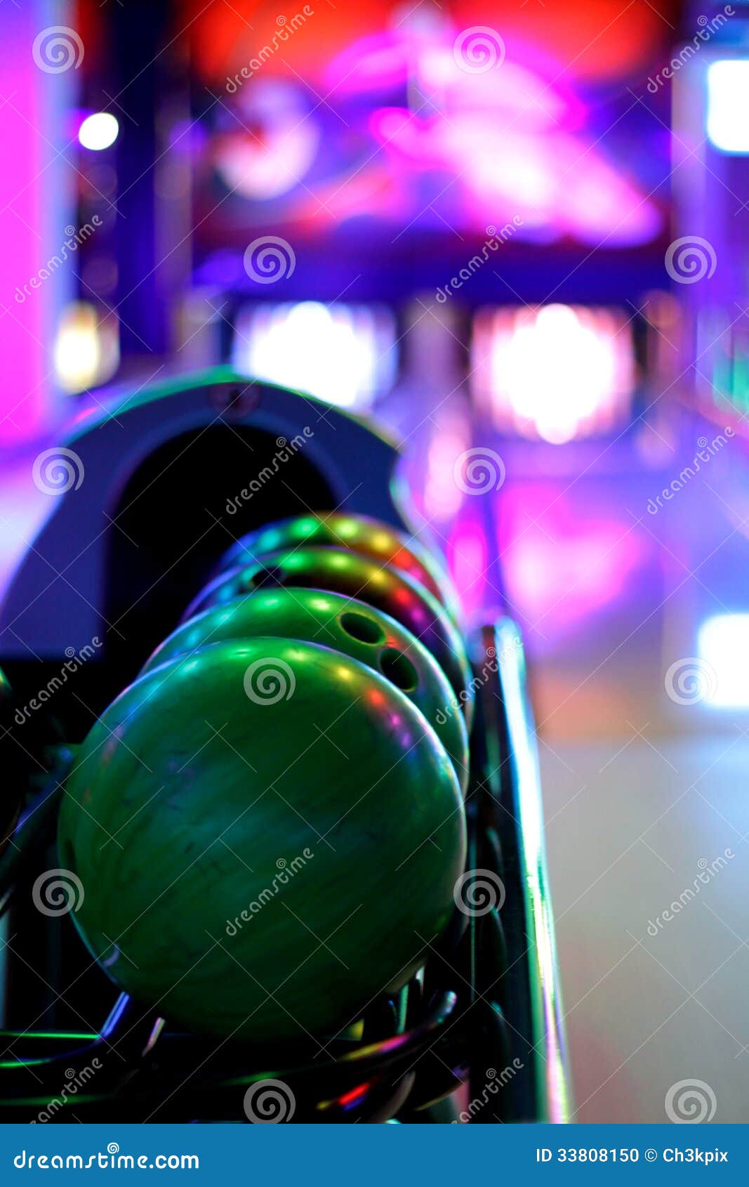Bowling balls stock photo. Image of indoor, accuracy - 33808150