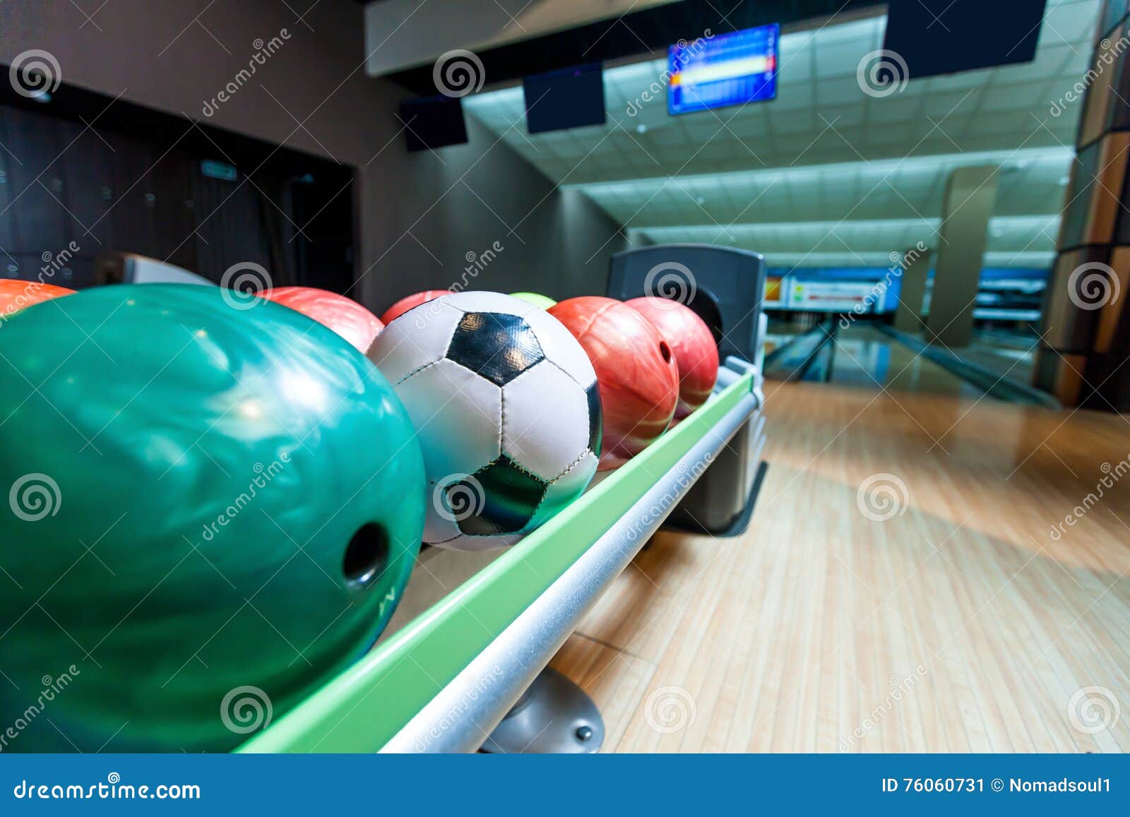 Bowling balls stock image. Image of football, playing - 76060731
