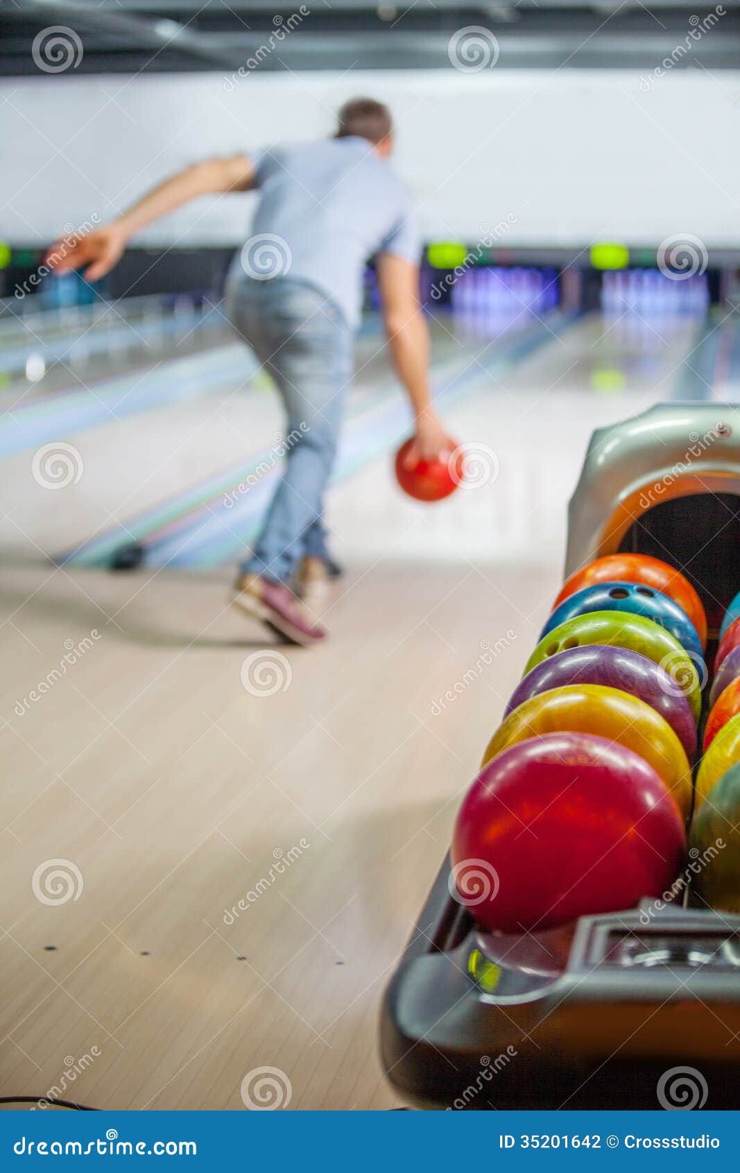 Bowling balls. stock photo. Image of sports, person, activity - 35201642